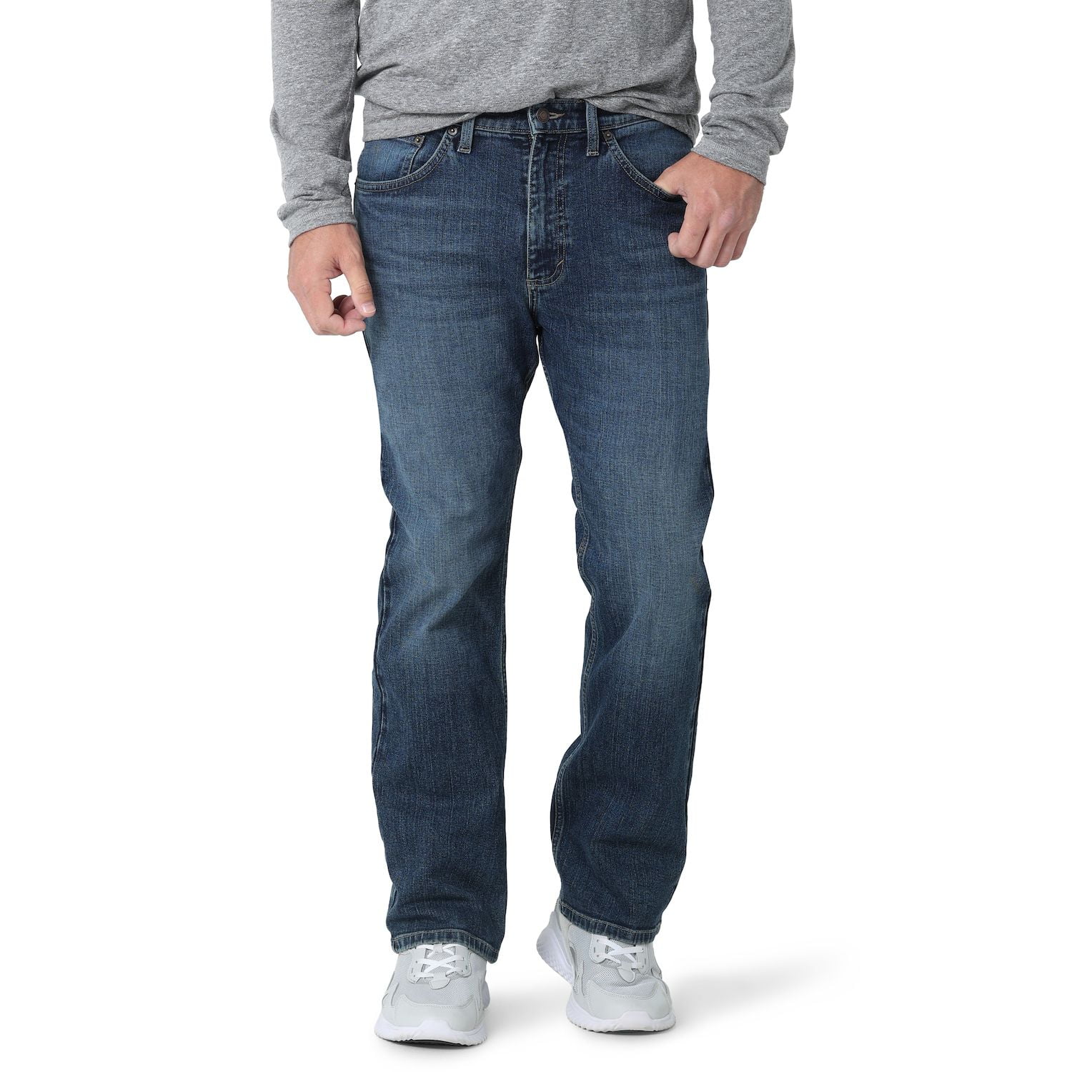 Men's Wrangler Relaxed-Fit Bootcut Jeans Color: Dunn Size: 32X30 ...