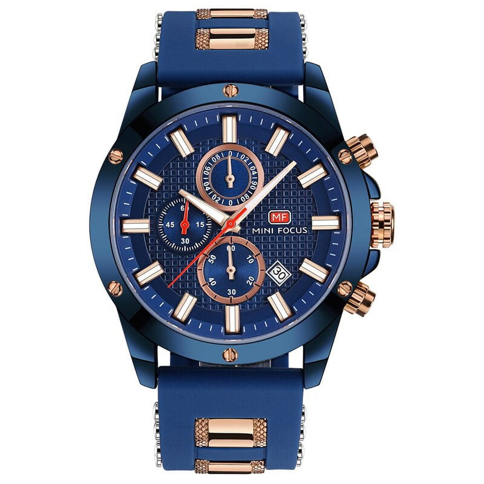 MINI FOCUS Men's Sport Watch, Quartz, Waterproof, Military Luxury Brand ...