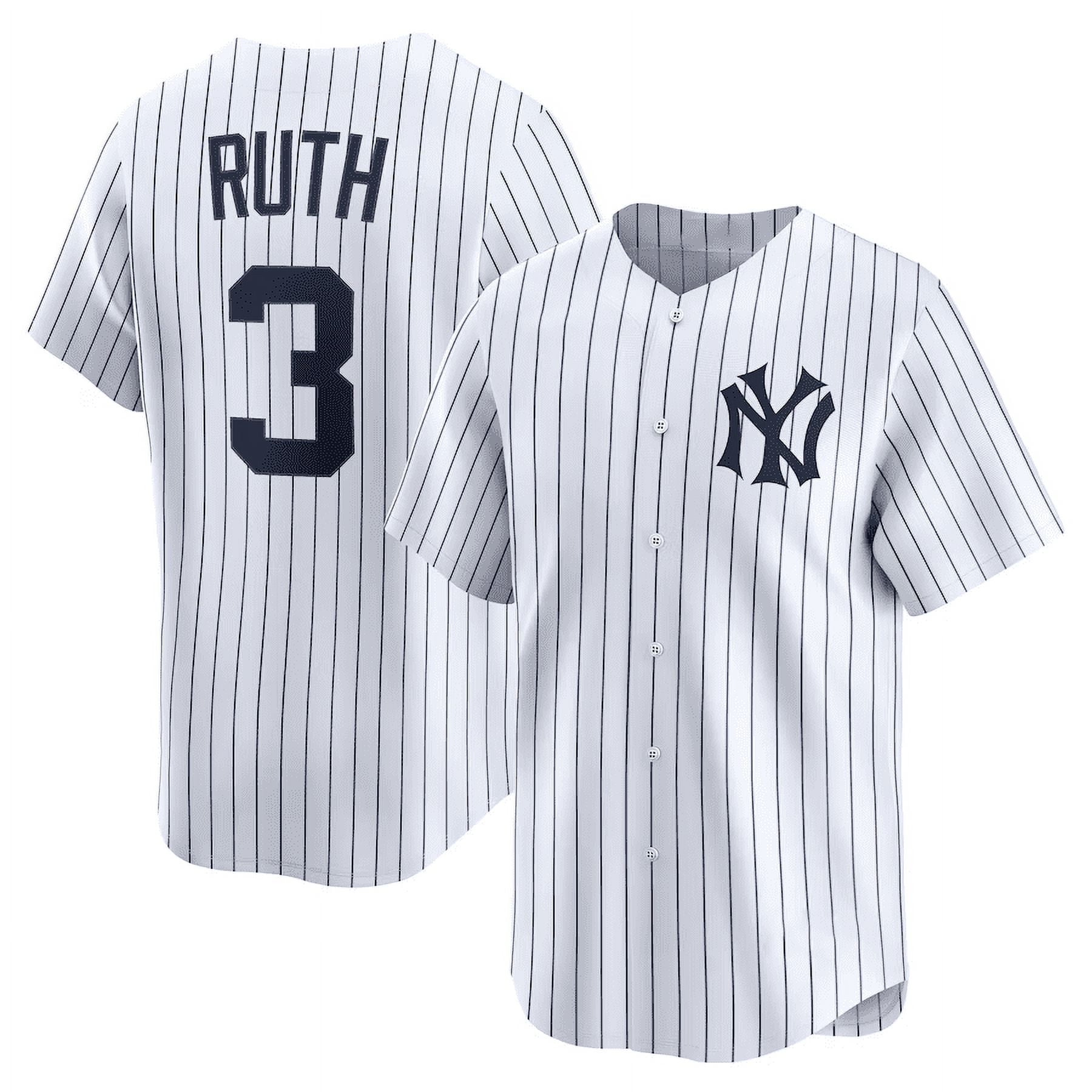 Men's Yankees Babe Ruth#3 Jersey Baseball Team Fan Jerseys Classic ...
