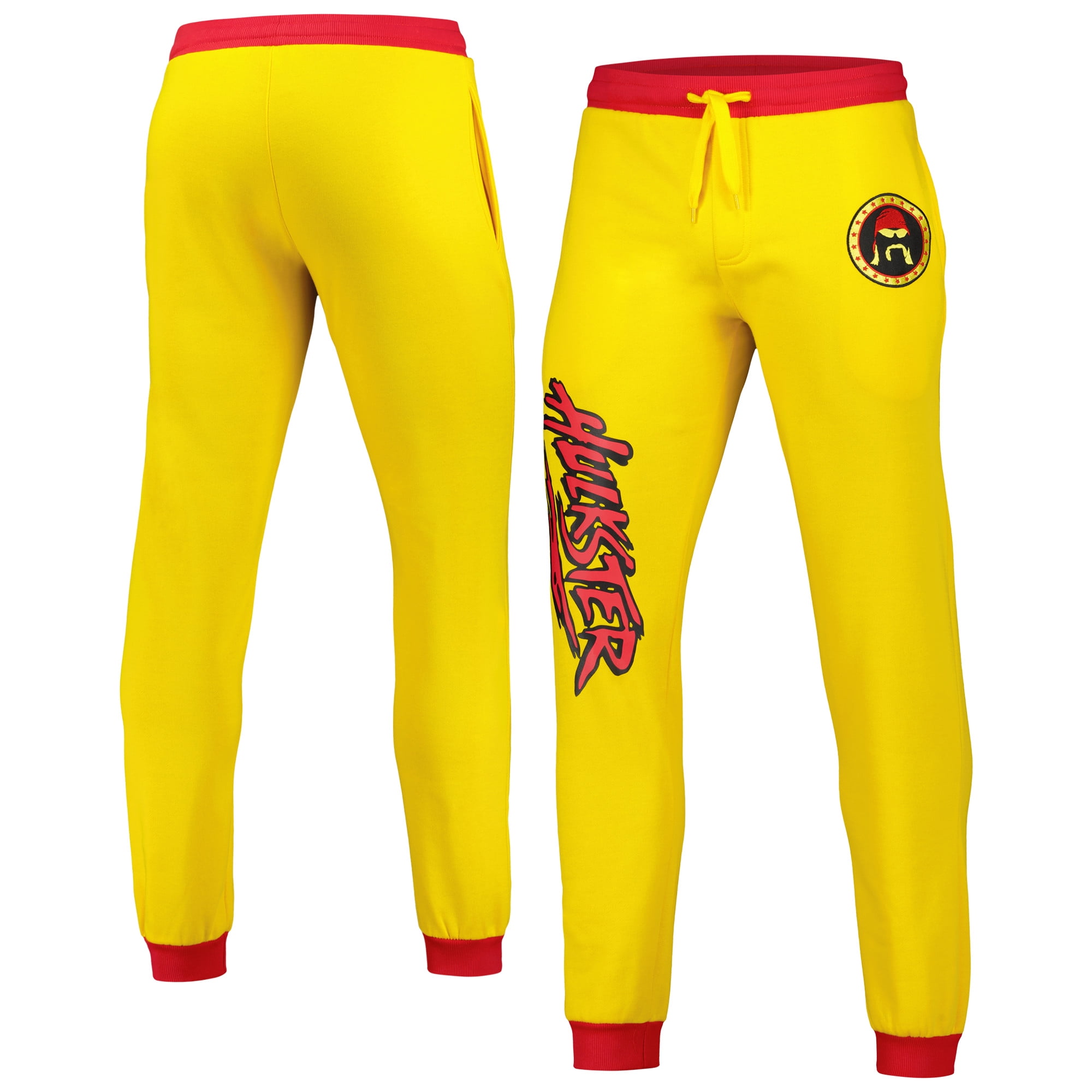 Men's Yellow Hulk Hogan Chenille Sweatpants - Walmart.com