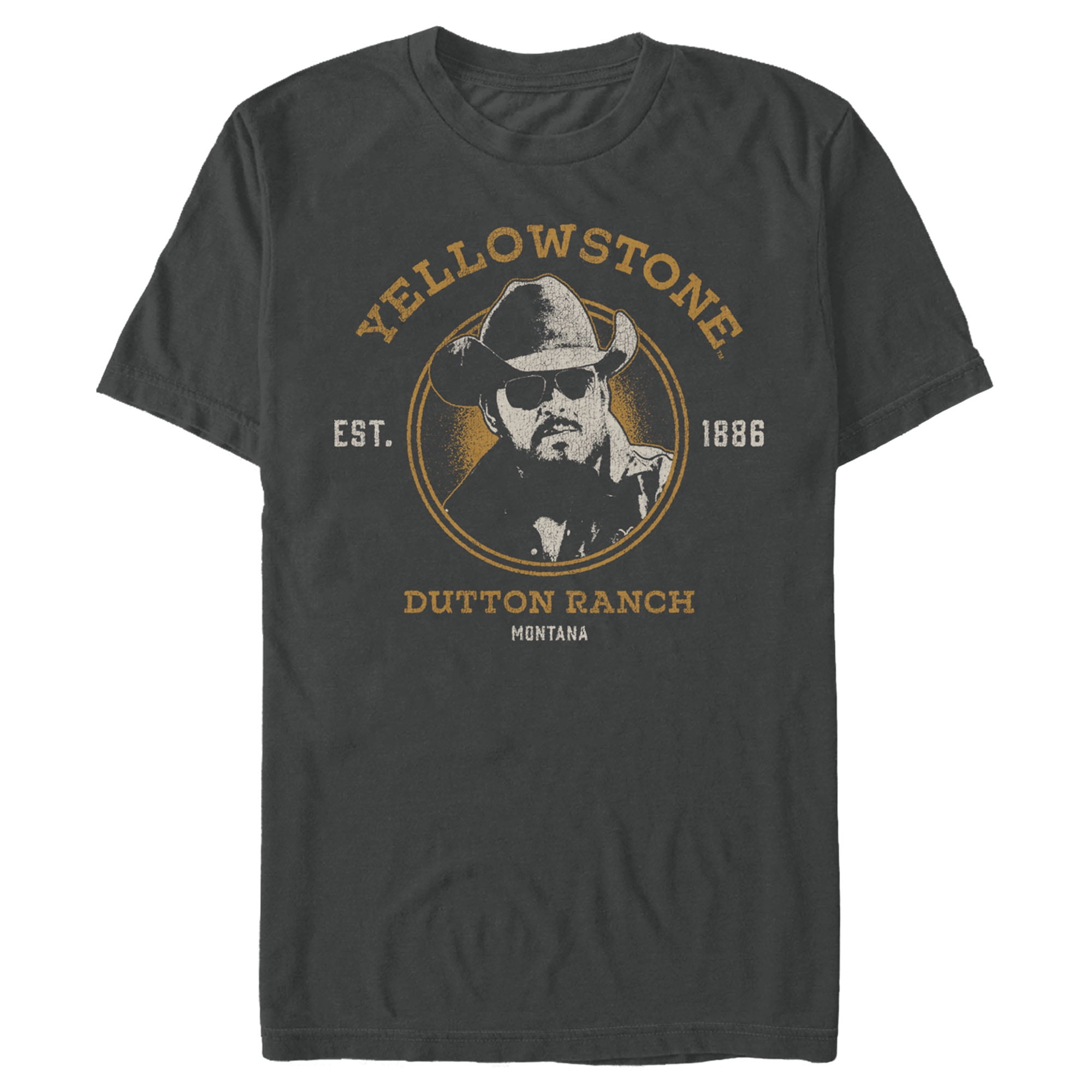 Men's Yellowstone Est. 1886 John Dutton Portrait Graphic T-Shirt ...