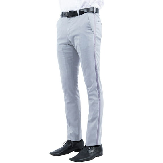 Men's Zegarie Suits Light Grey Flat Front Tuxedo Pants Size 56W ...
