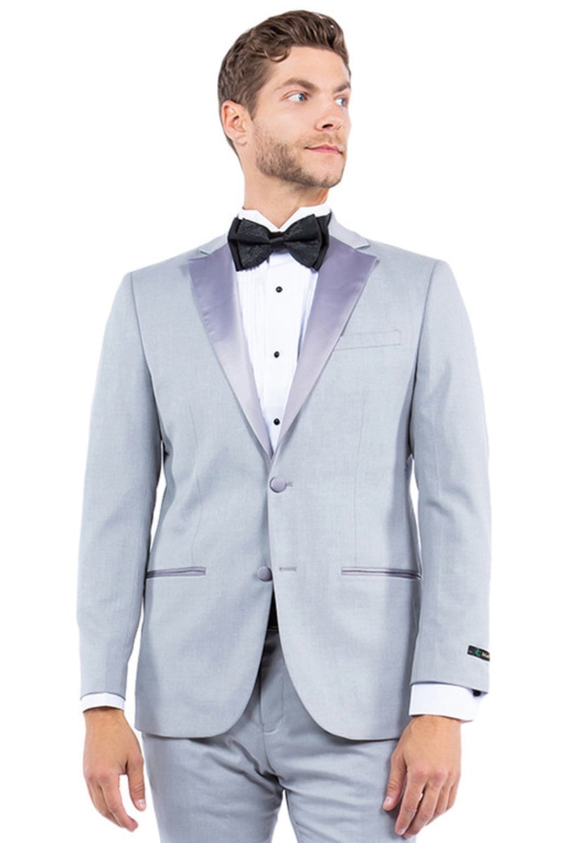 Men's Zegarie Suits Light Grey Two-button Tuxedo Jacket Size 44 Short ...