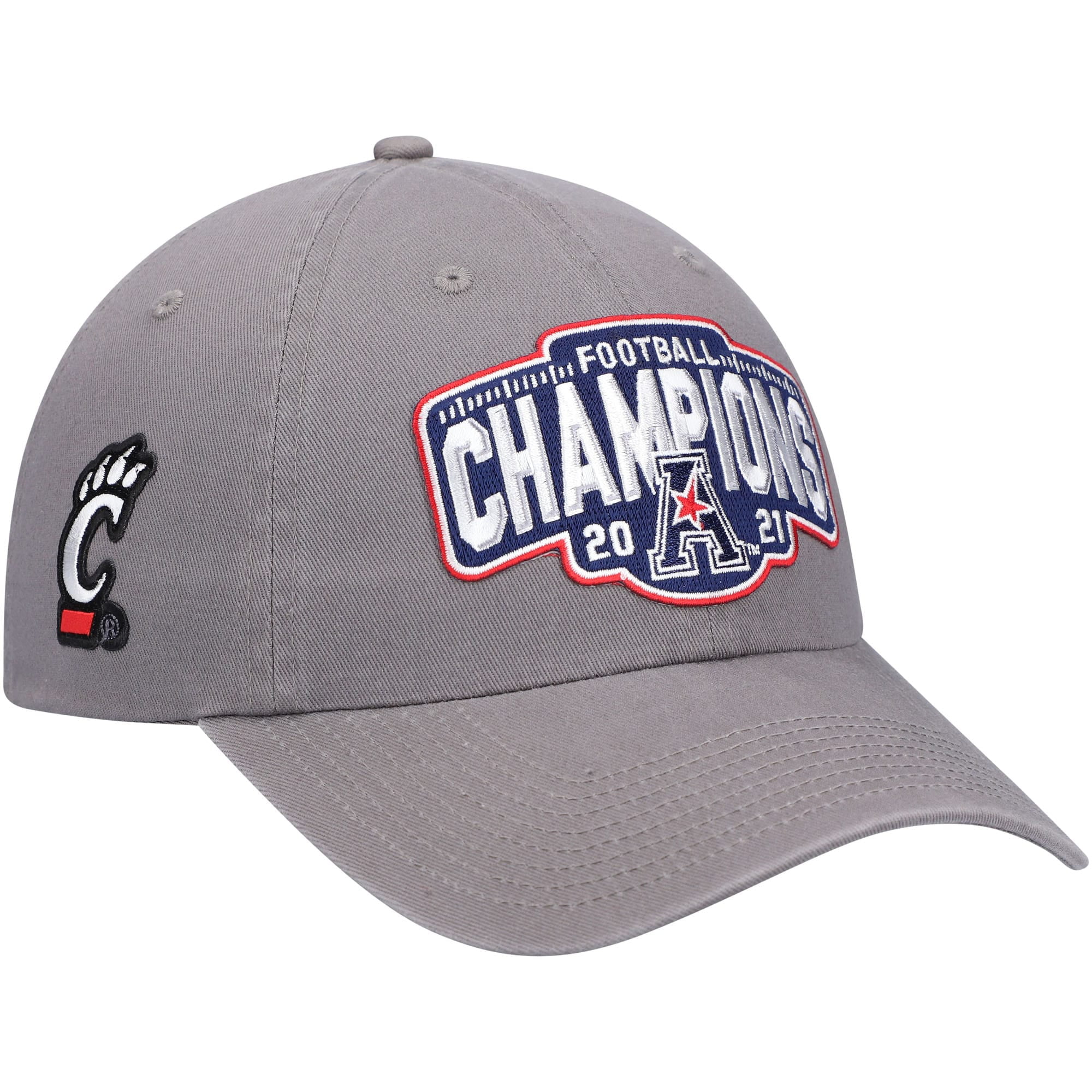 Men's Zephyr Charcoal Cincinnati Bearcats 2021 AAC Football Conference Champions Locker Room ...