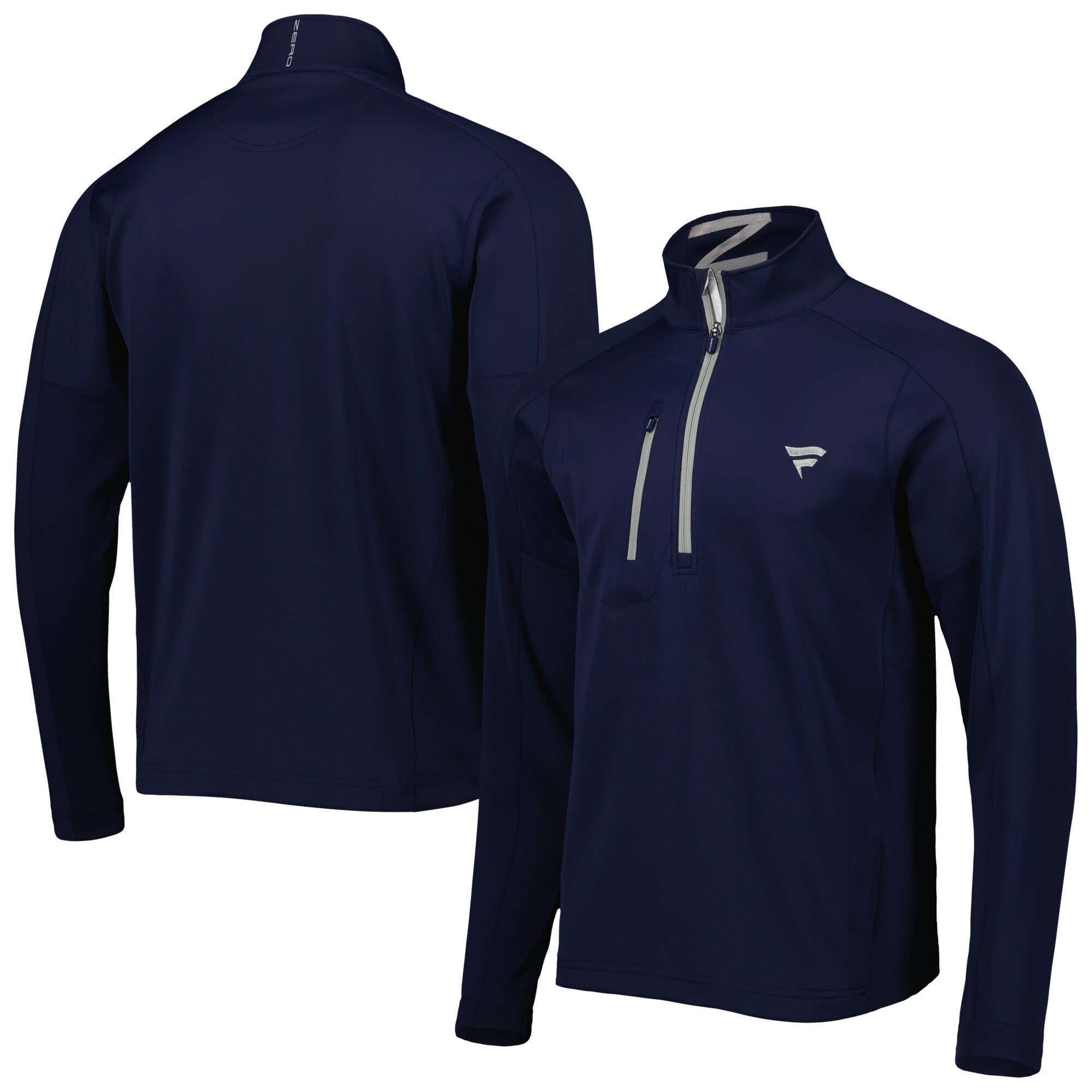 Men's Zero Restriction Navy Fanatics Corporate Z500 Raglan Quarter-Zip ...
