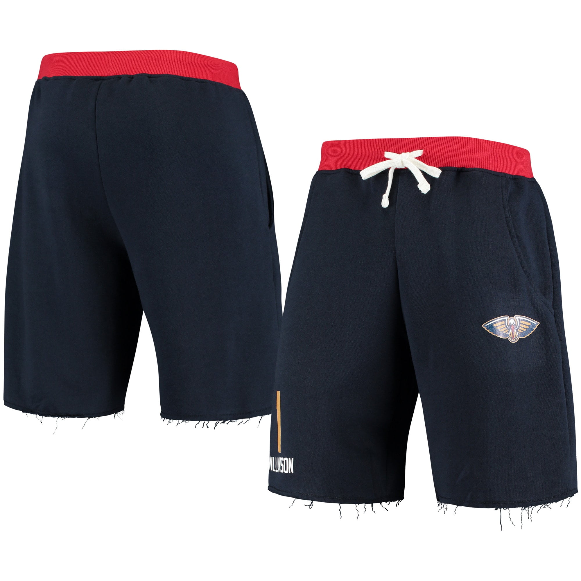 Men's Zion Williamson Navy New Orleans Pelicans Name & Number Shorts ...