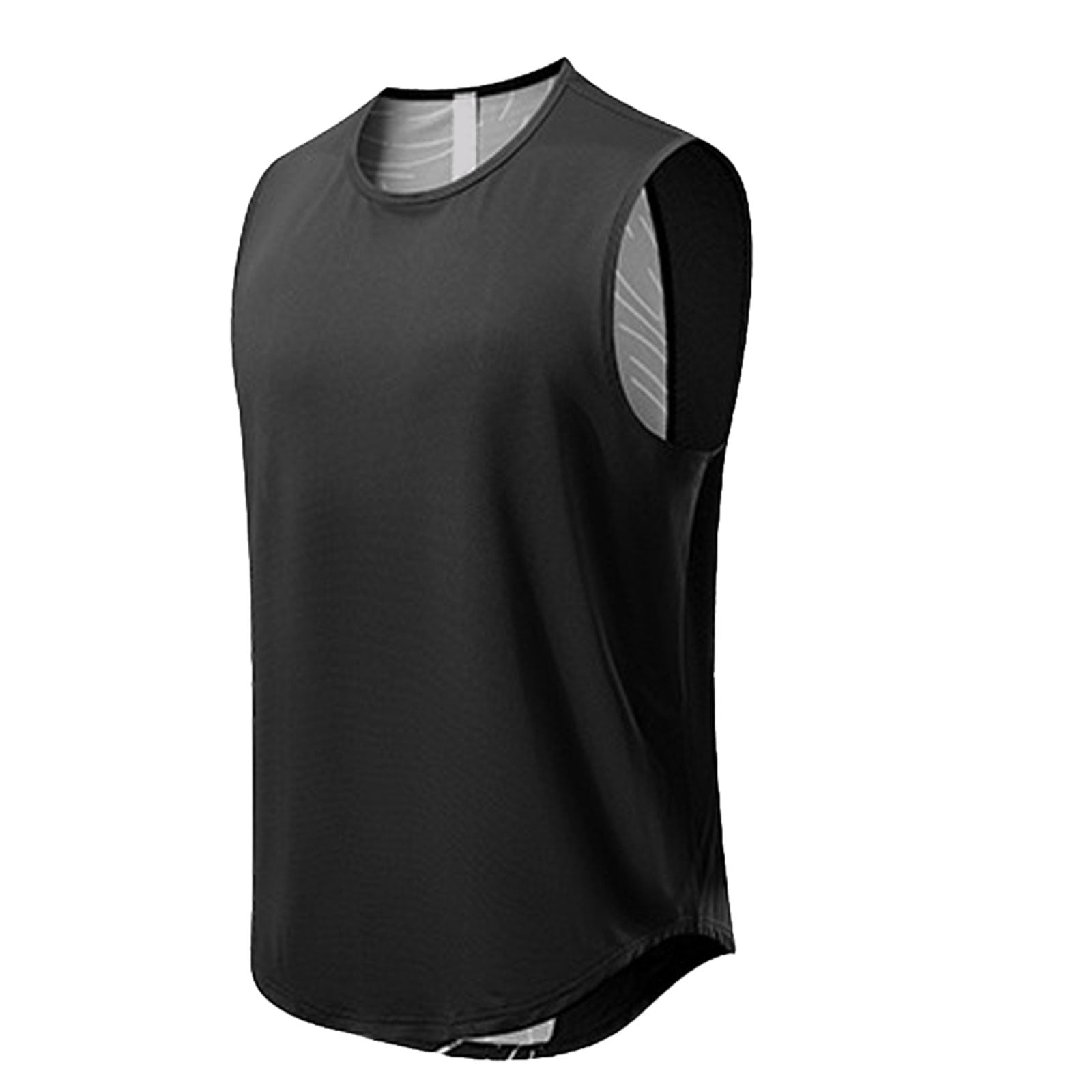 Mens Zip Up Workout Tank Tops Hooded Bodybuilding Mens Tank Top