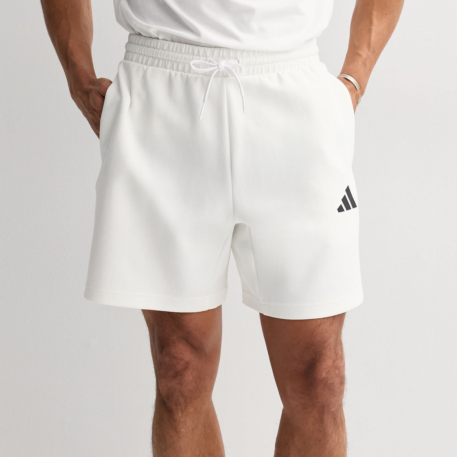 Men's adidas Future Icons Small Logo Sportswear Shorts Color: White ...