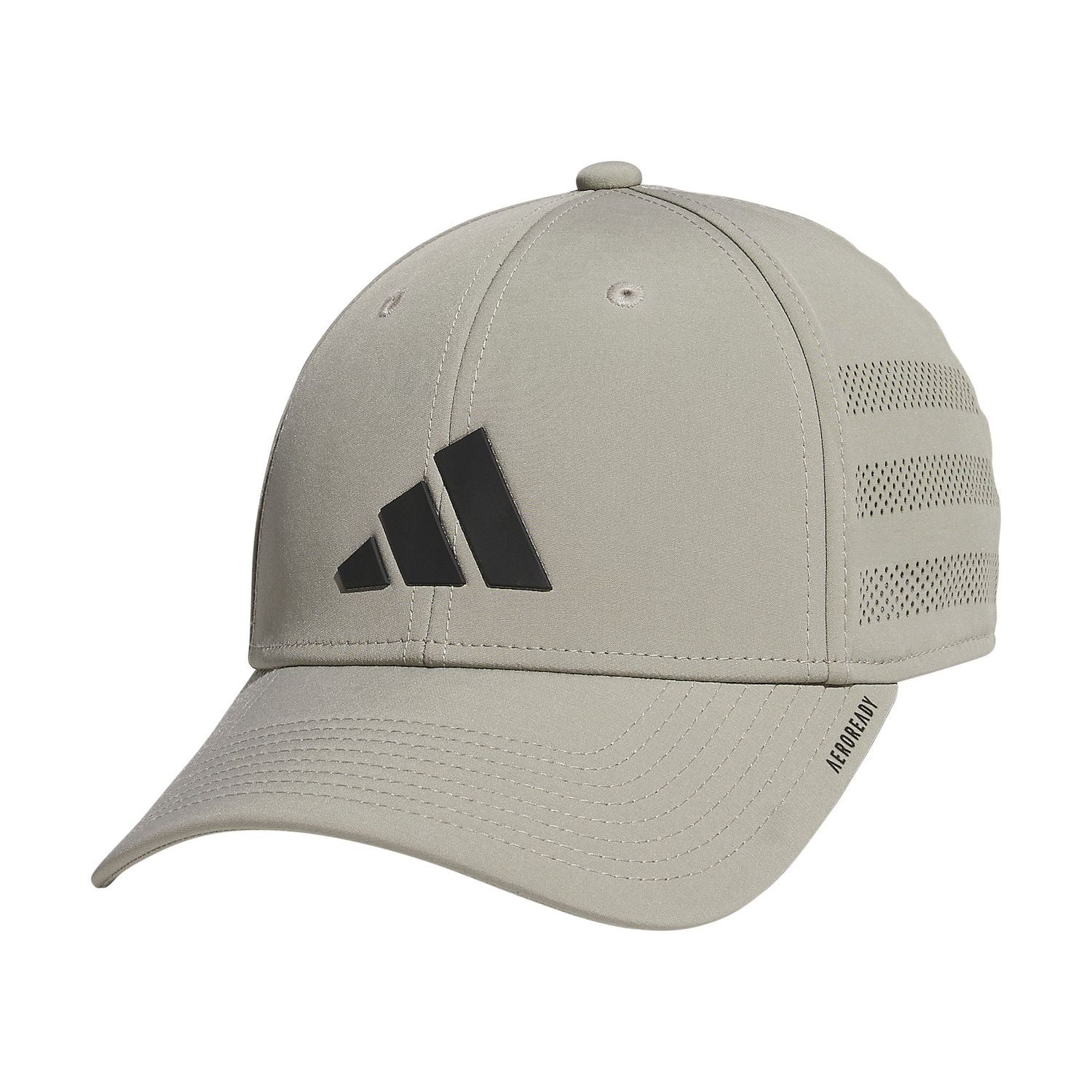 Men's adidas Gameday 4 Stretch Fit Hat Color: Silver Pebble Black Size: L/XL - Walmart.com