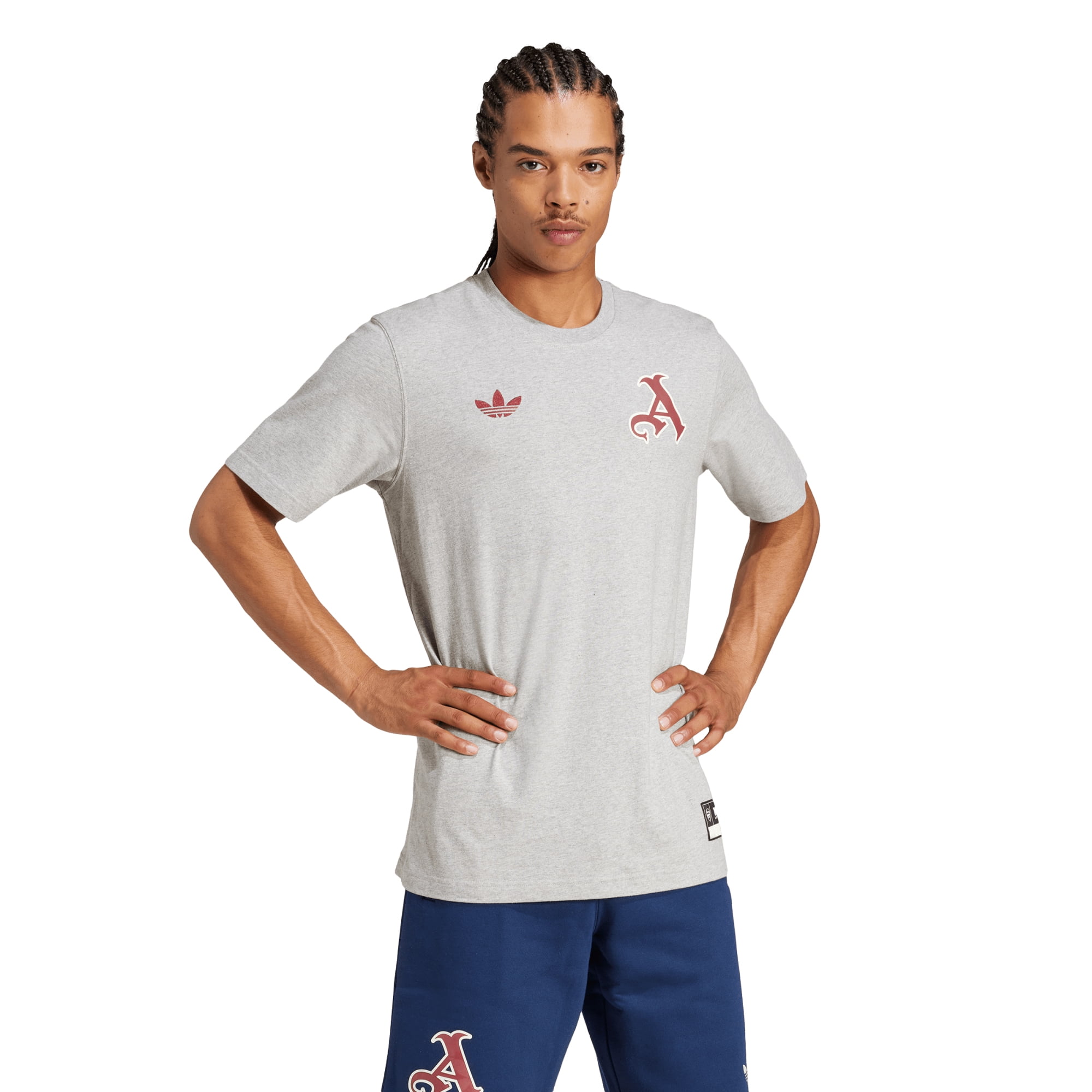 Men's adidas Originals Gray Arsenal-Varsity Pack T-Shirt - Walmart.com