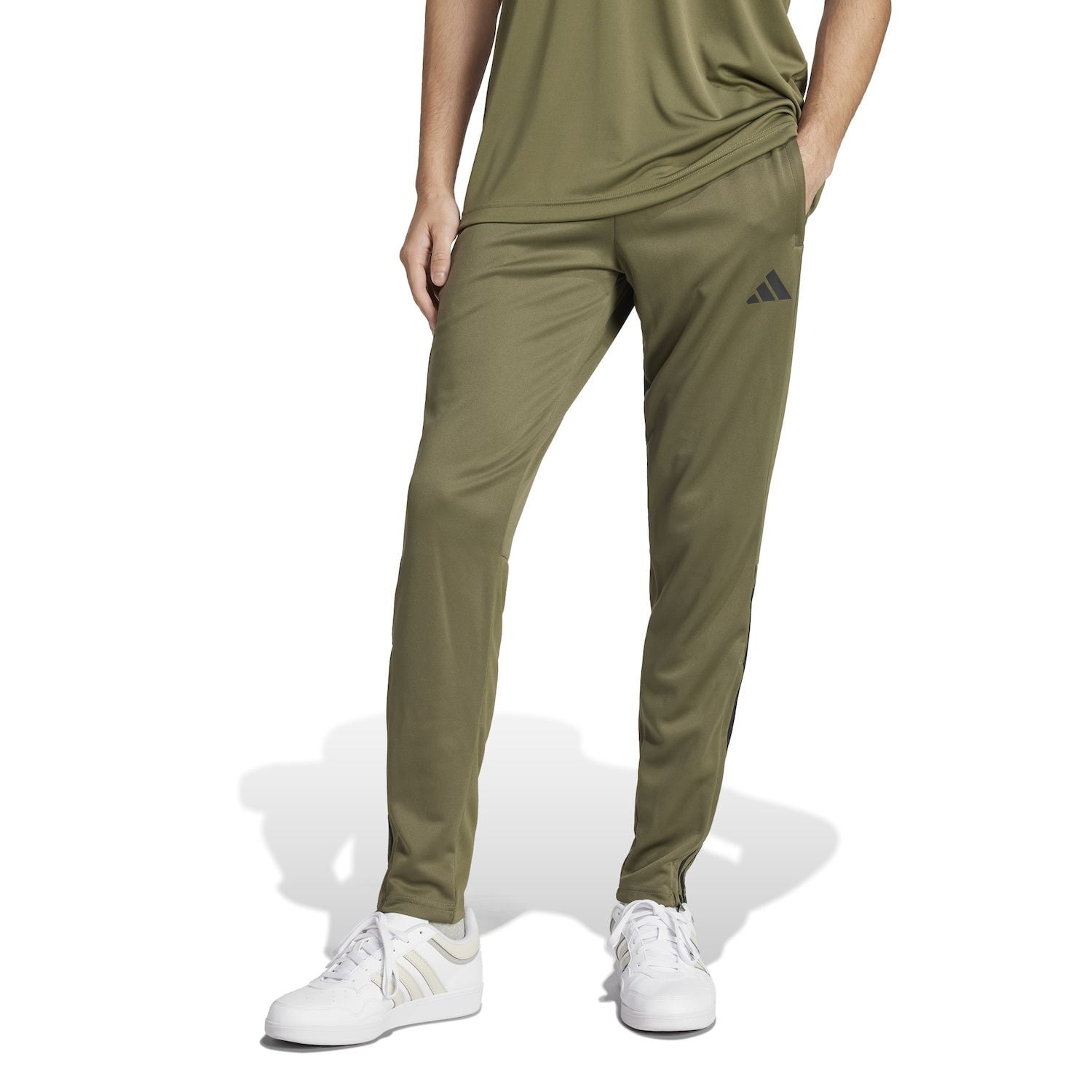 Men's adidas Sereno AEROREADY Tapered Pants Color: Olive Strata Size: S ...
