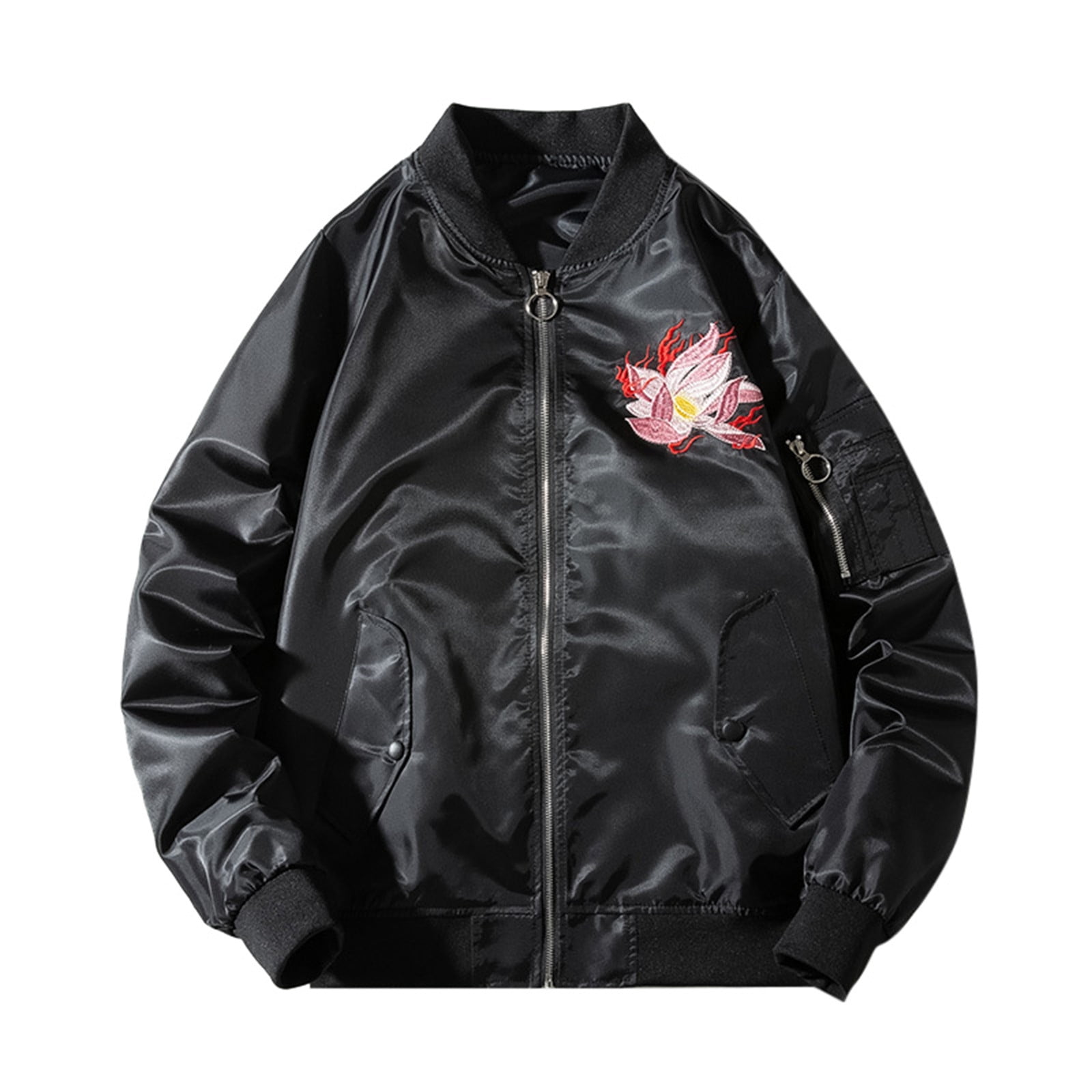 Men's and Winter Nezha Embroidered Jacket Fashion Flight Coat Fashion ...