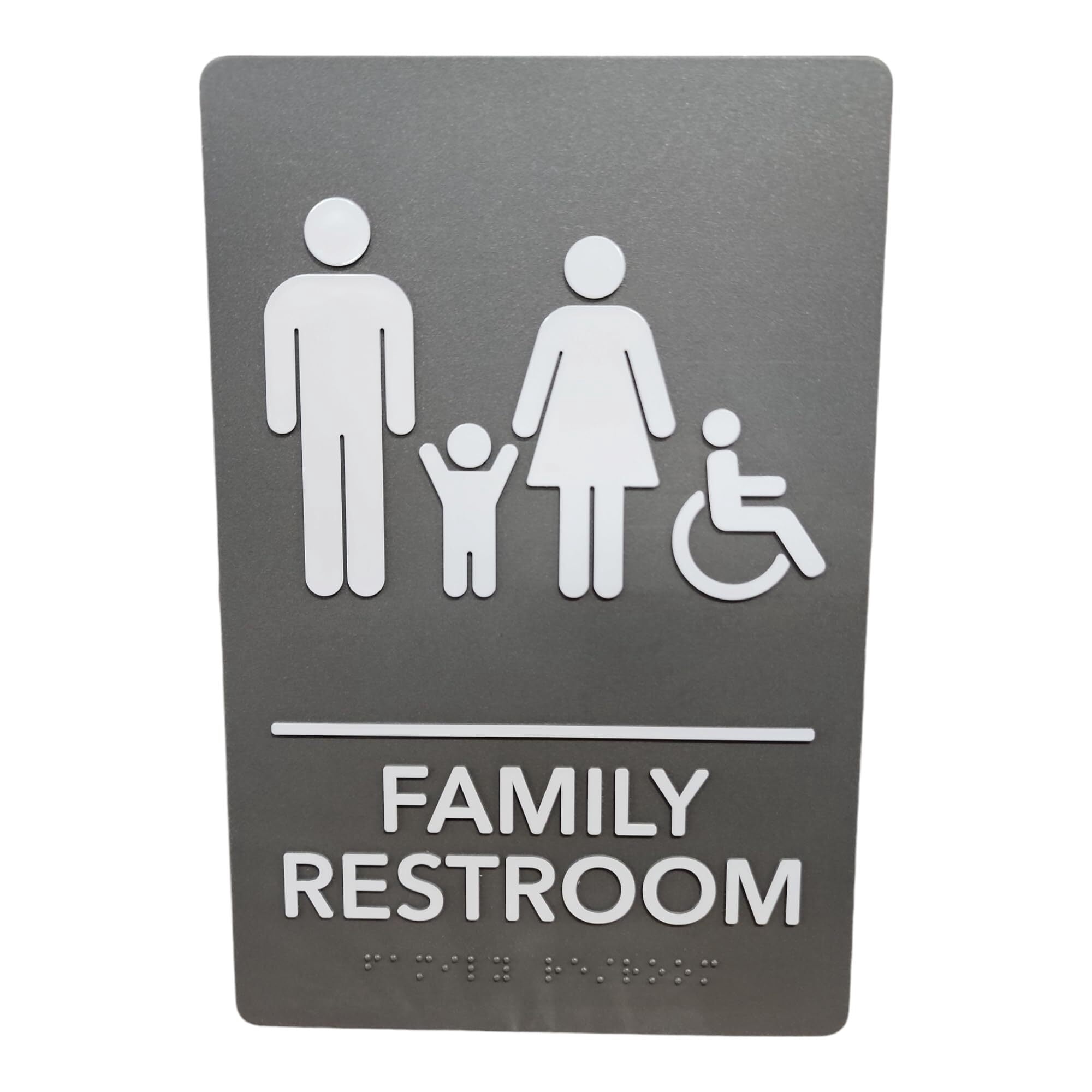 Men's and Women's Restroom Signs ADA-Compliant Bathroom Door Signs for ...