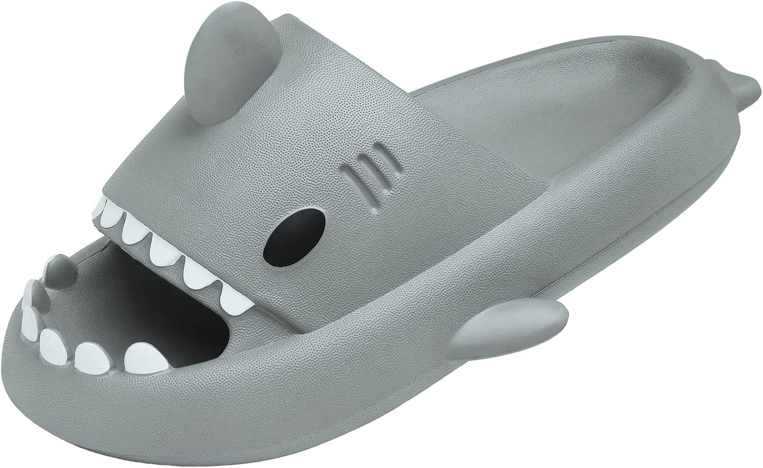 Men's and Women's Shark Slides Cloud Slippers Summer Novelty Open Toe ...