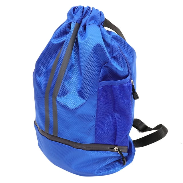 Men's and Women's Sports Backpacks Gym Blue Drawstring Swim Bag Bags ...