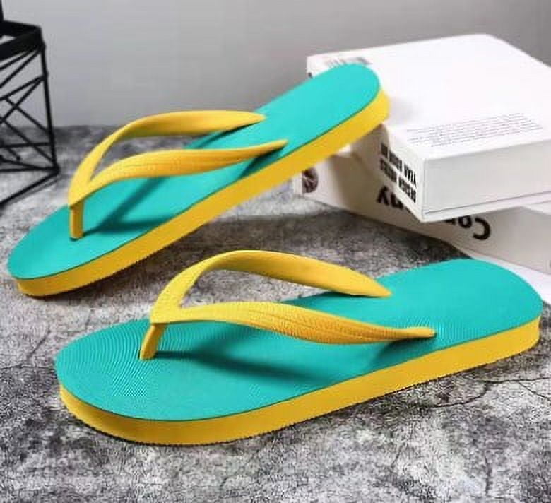 Men's and women's Solid Flip Flop,Sandwich flip flops summer rubber ...