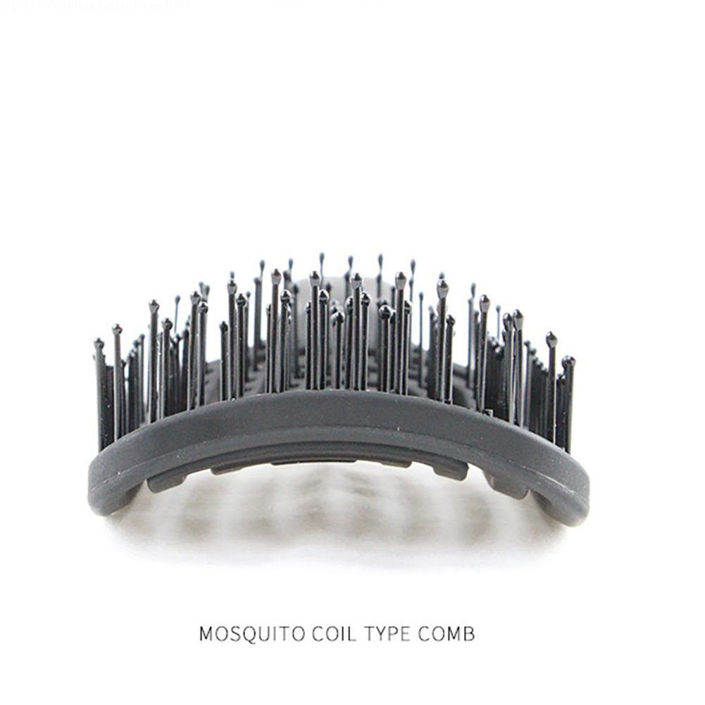 Men's and women's curly hair combing brush hollow large bending comb ...