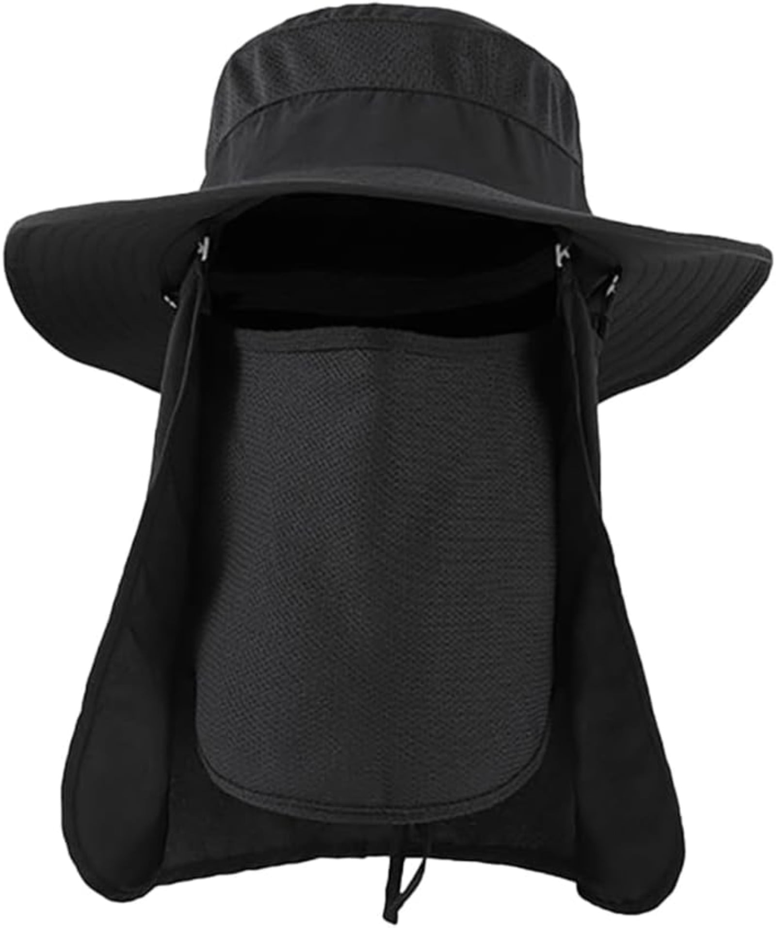 Men's and women's fishing hats, outdoor UV sunscreen hats, mesh sun ...