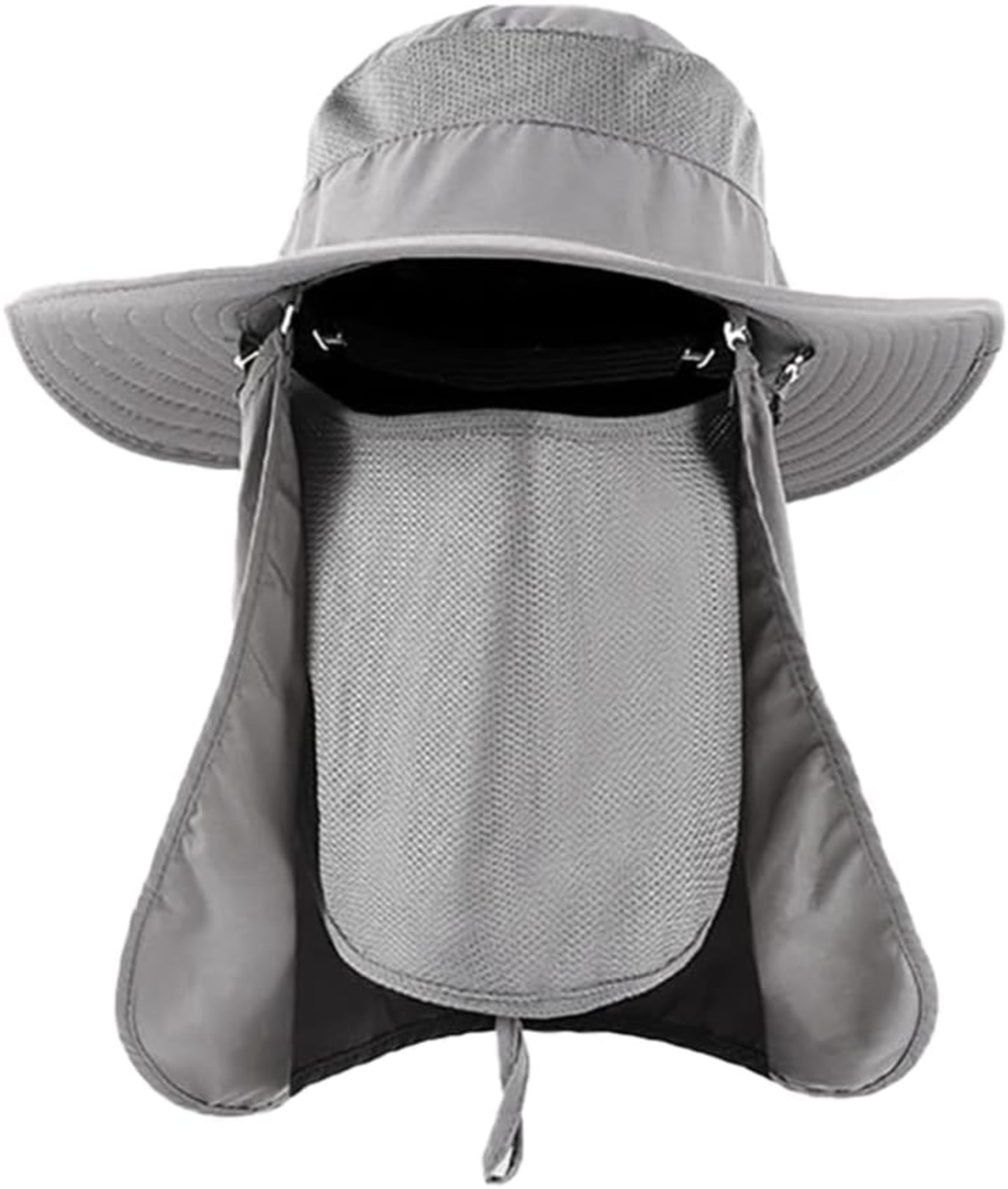 Men's and women's fishing hats, outdoor UV sunscreen hats, mesh sun ...