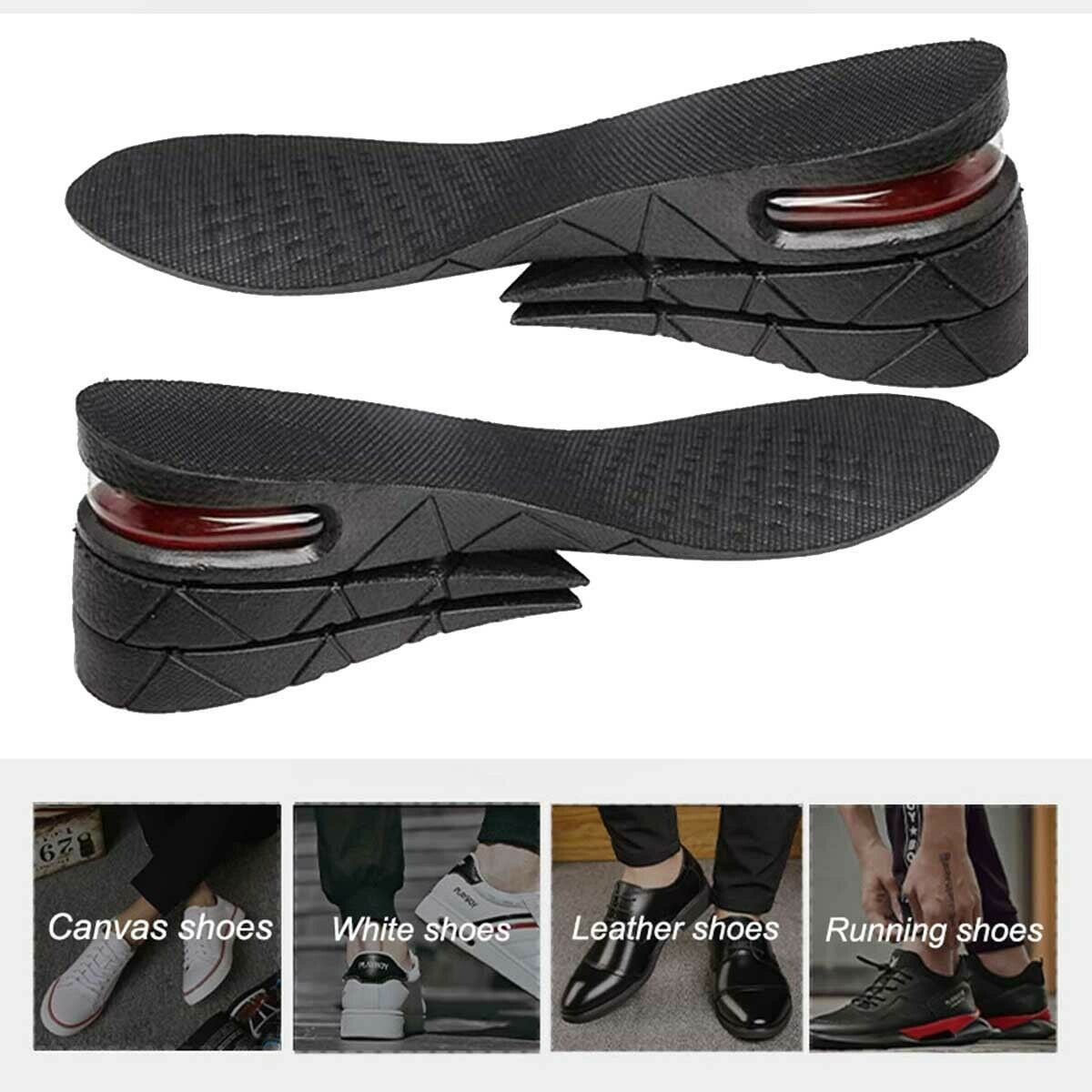 Men's and women's height-increasing high insoles, variable height ...