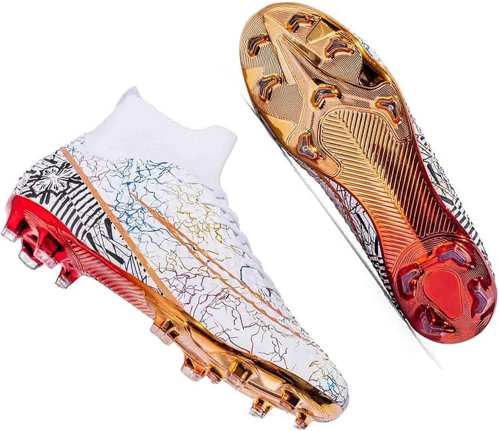 Men's football boots with high top and comfortable long spikes and ...