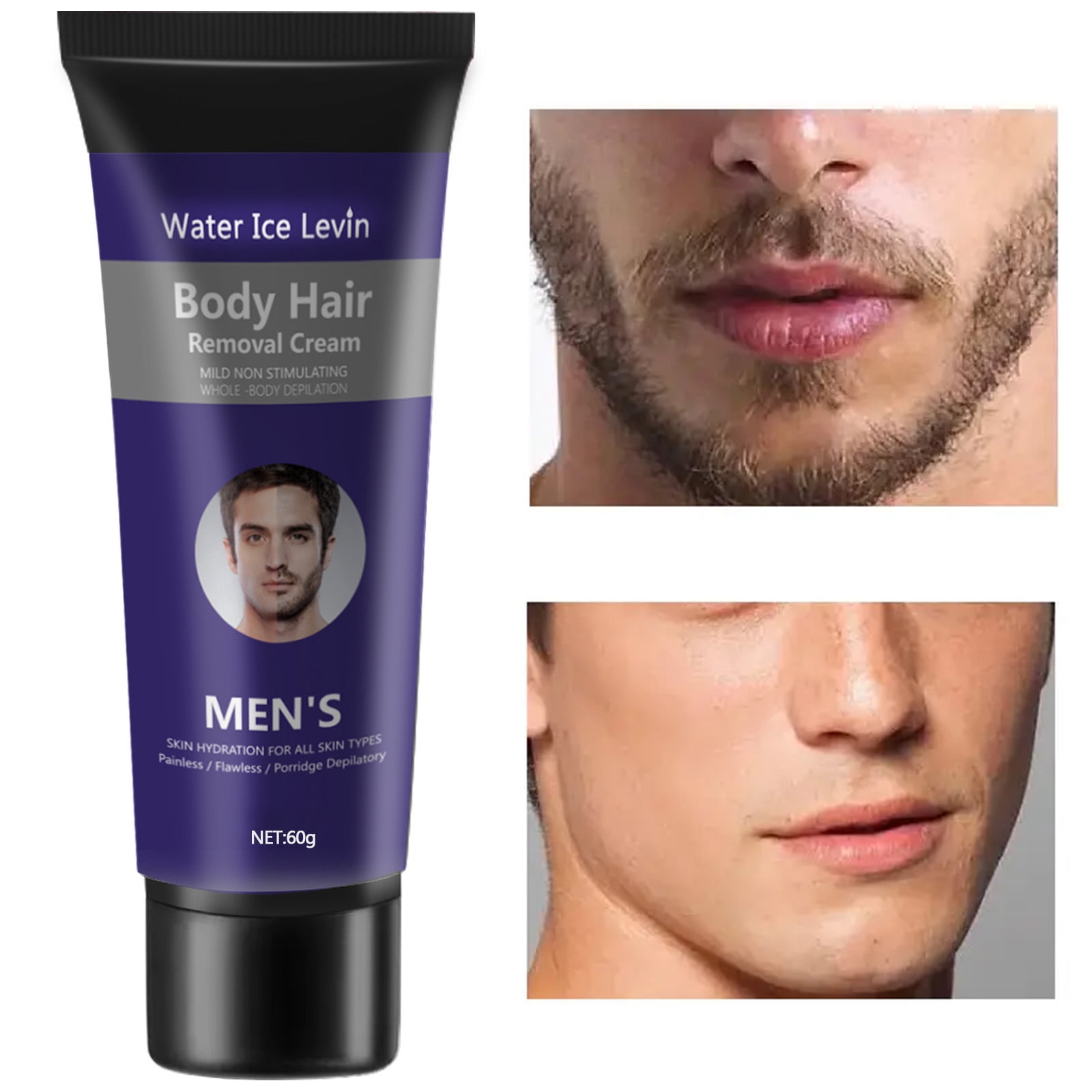 Men's hair removal cream for face, legs and underarm hair - Walmart.com