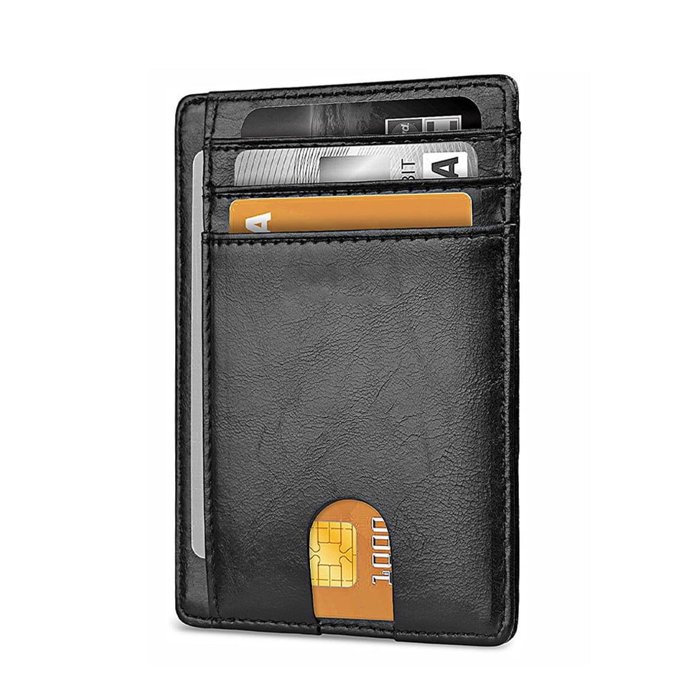 Men's leather card case, RFID anti-theft brush - Walmart.com