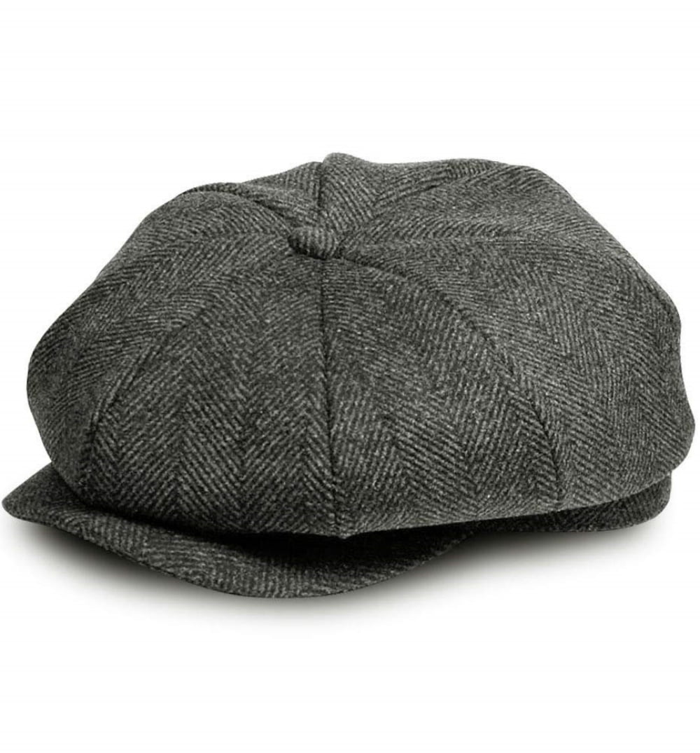 Men's peaked cap, 8-panel flat cap, flat cap - Walmart.com