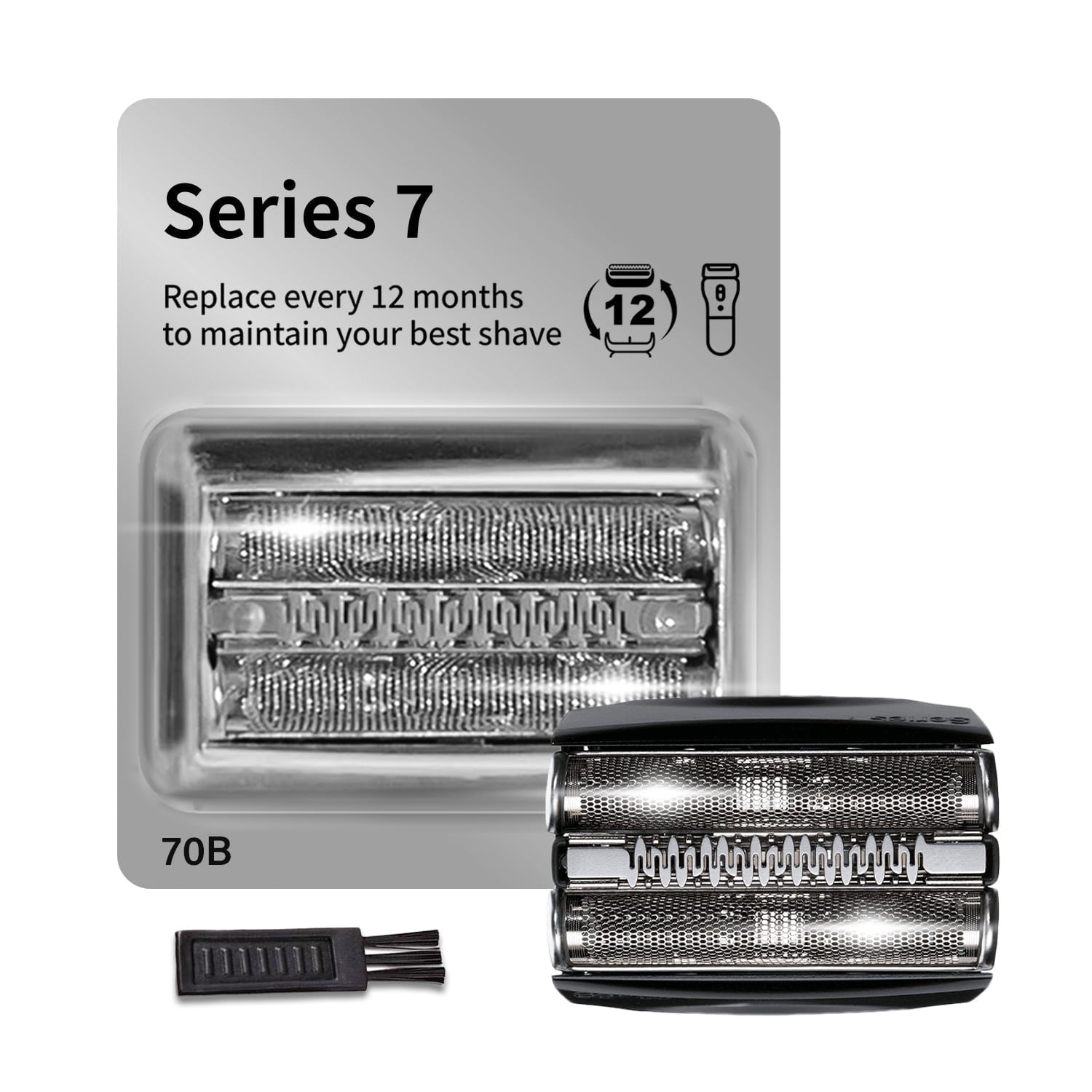 70B Electric Shaver Replacement Shaver Heads for Braun Series 7 ...