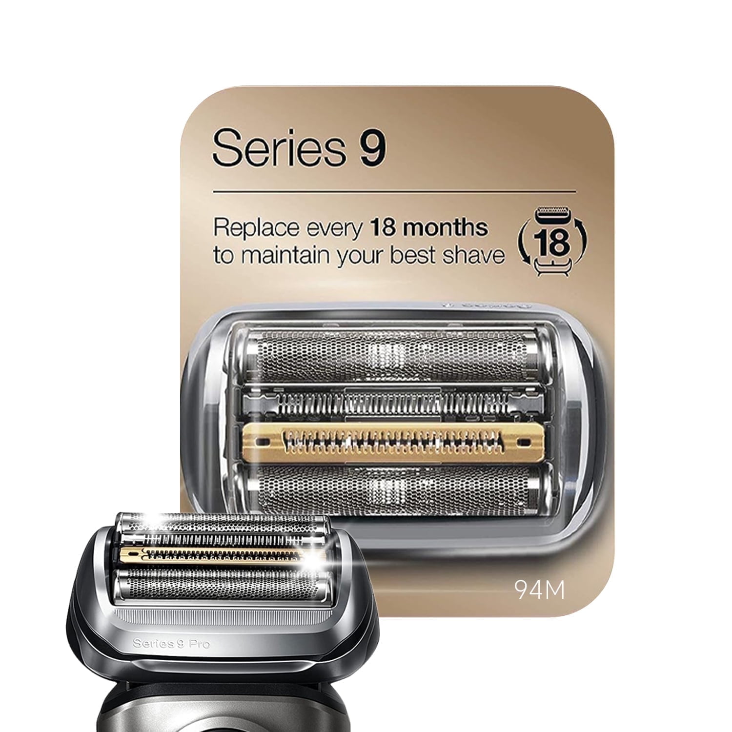 94M Replacement Heads for Braun Series 9, Compatible with Braun Shaver Models S9 9290cc, 9291cc ...
