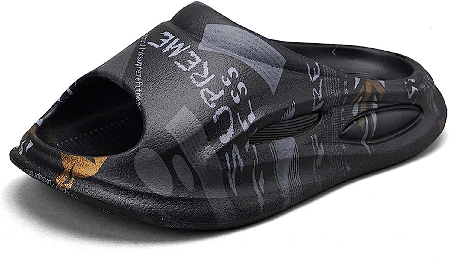 Men's slippers, anti slip, fast drying, super cushioning, thick sole ...