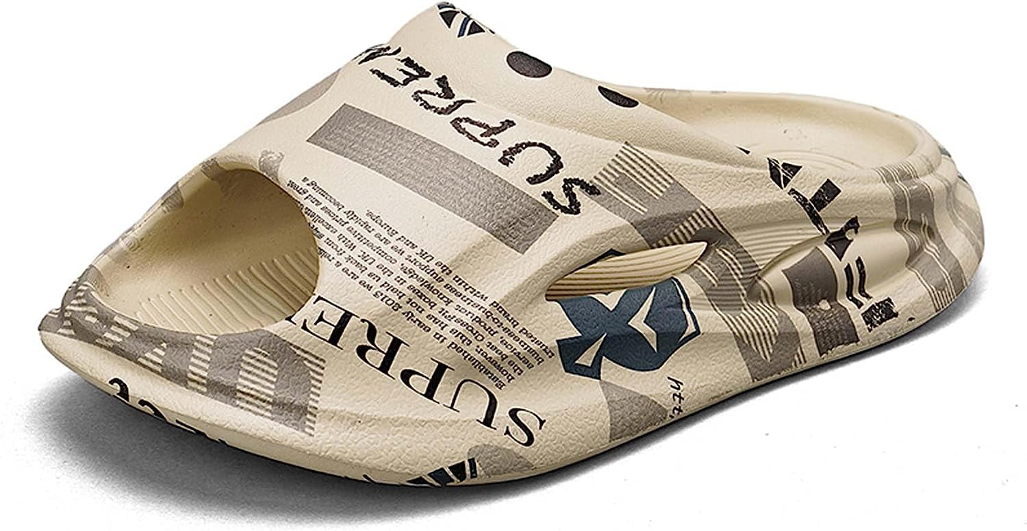 Men's slippers, anti slip, fast drying, super cushioning, thick sole ...