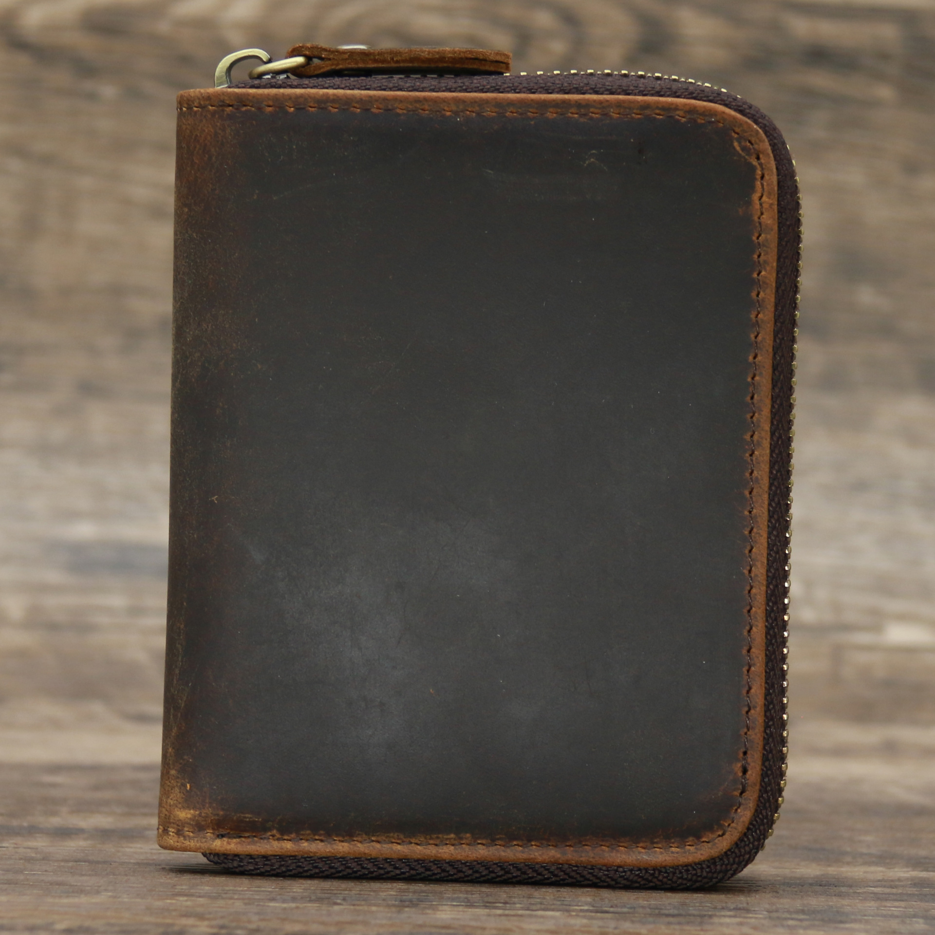 Men's small wallet luxury vintage genuine leather rfid short purses for ...