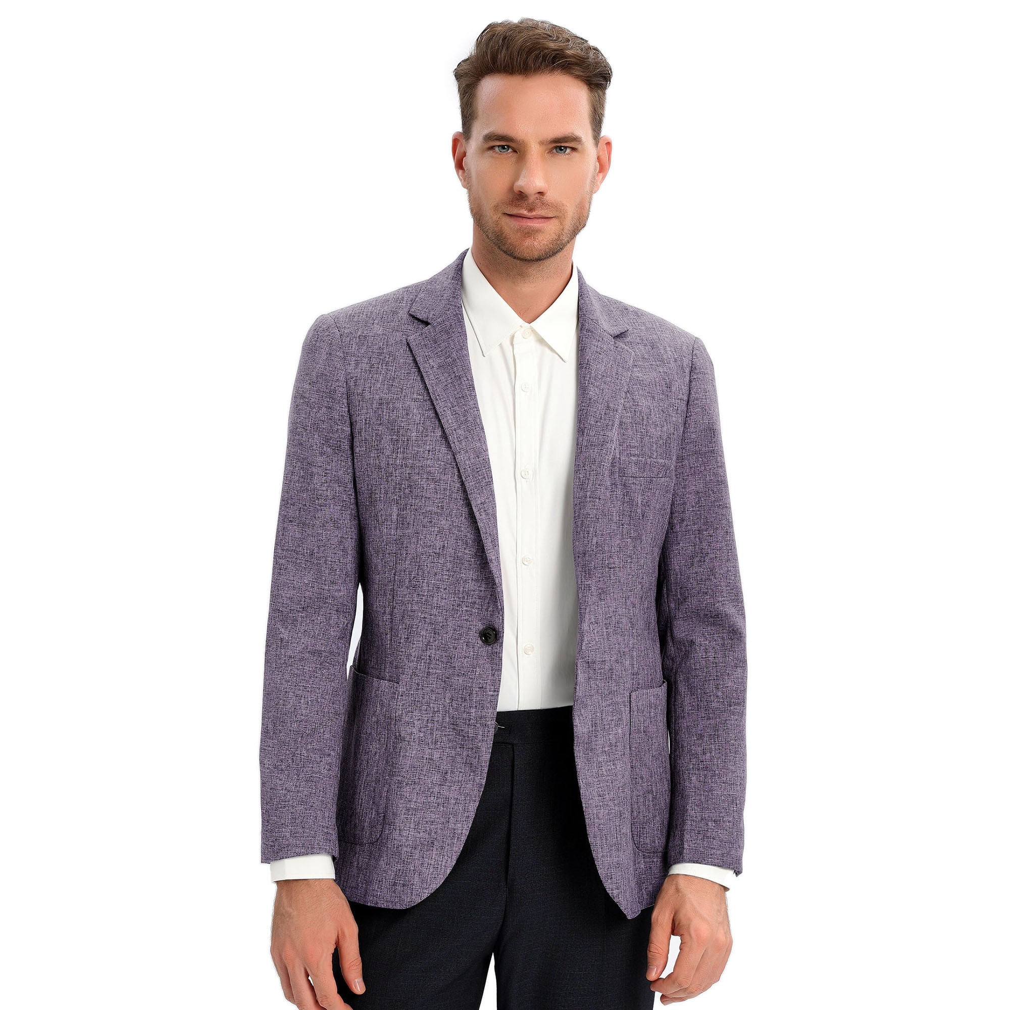 Men's sport Coat and Suit Jacket Linen suit jacket Men's casual suit ...