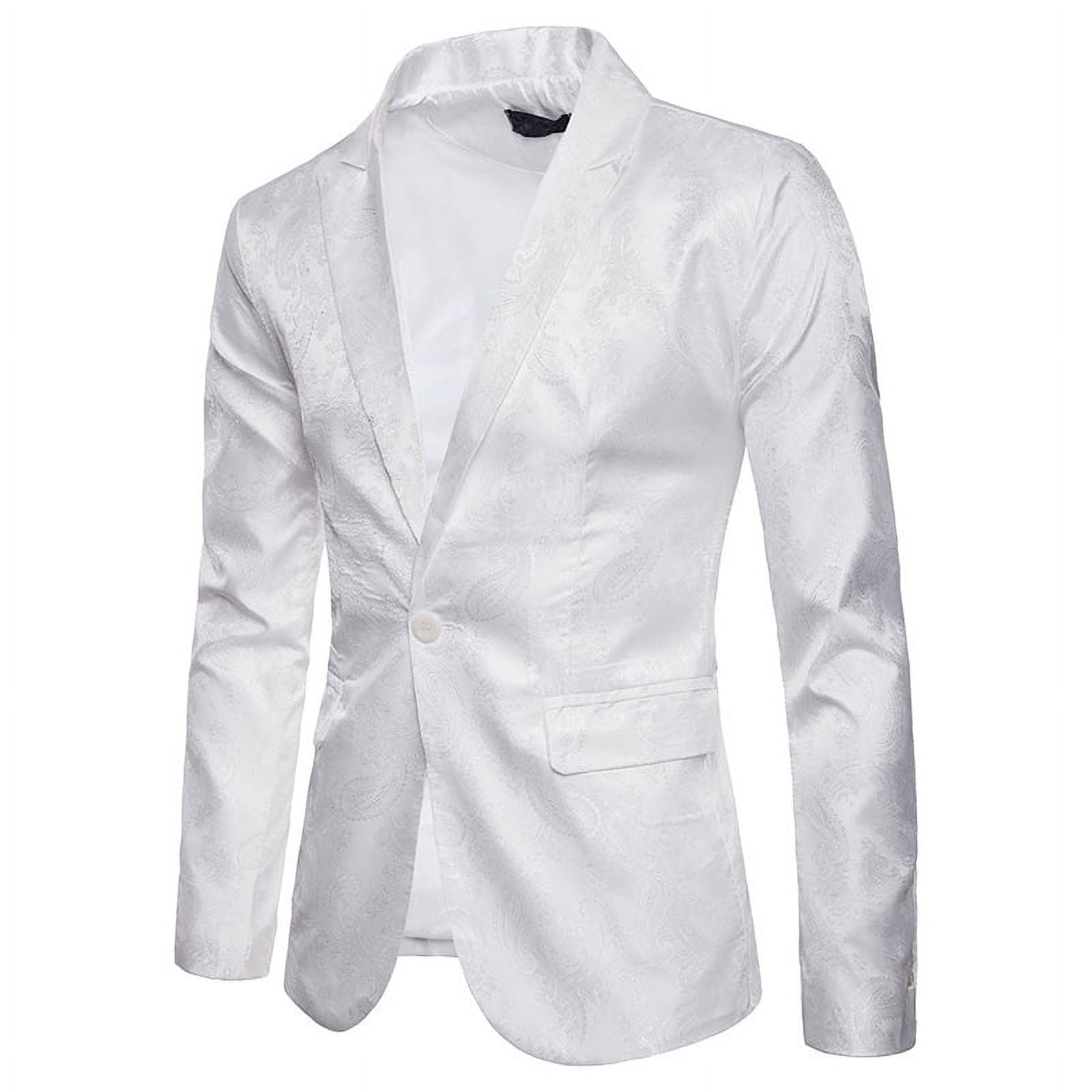 Men's suit dark pattern road design fashion one button matching slim ...