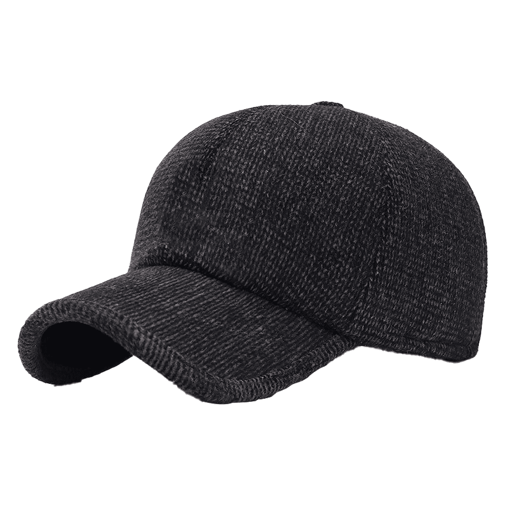 Men's winter thermal wool wool tweed pointed baseball cap - Walmart.com