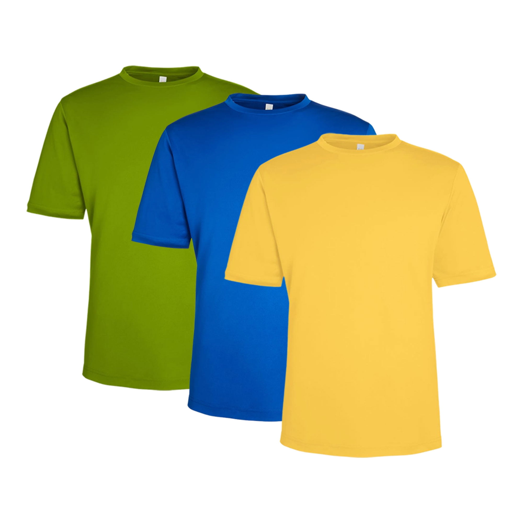 Men'sPerformance T-Shirt, 100% Polyester Interlock Short Sleeve ...