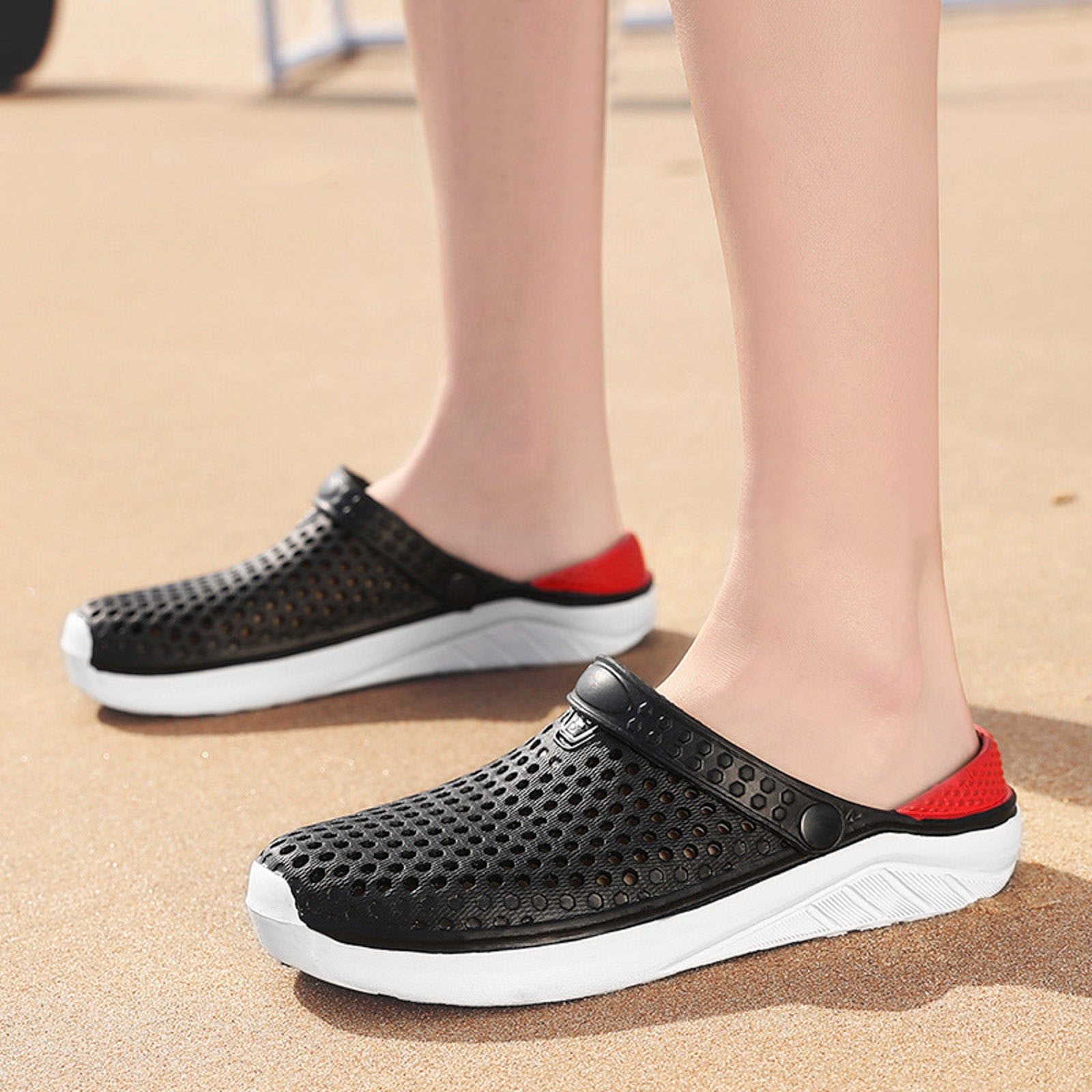 Men slipper colorblock Clogs Lightweight EVA Casual On Clogs Flops ...