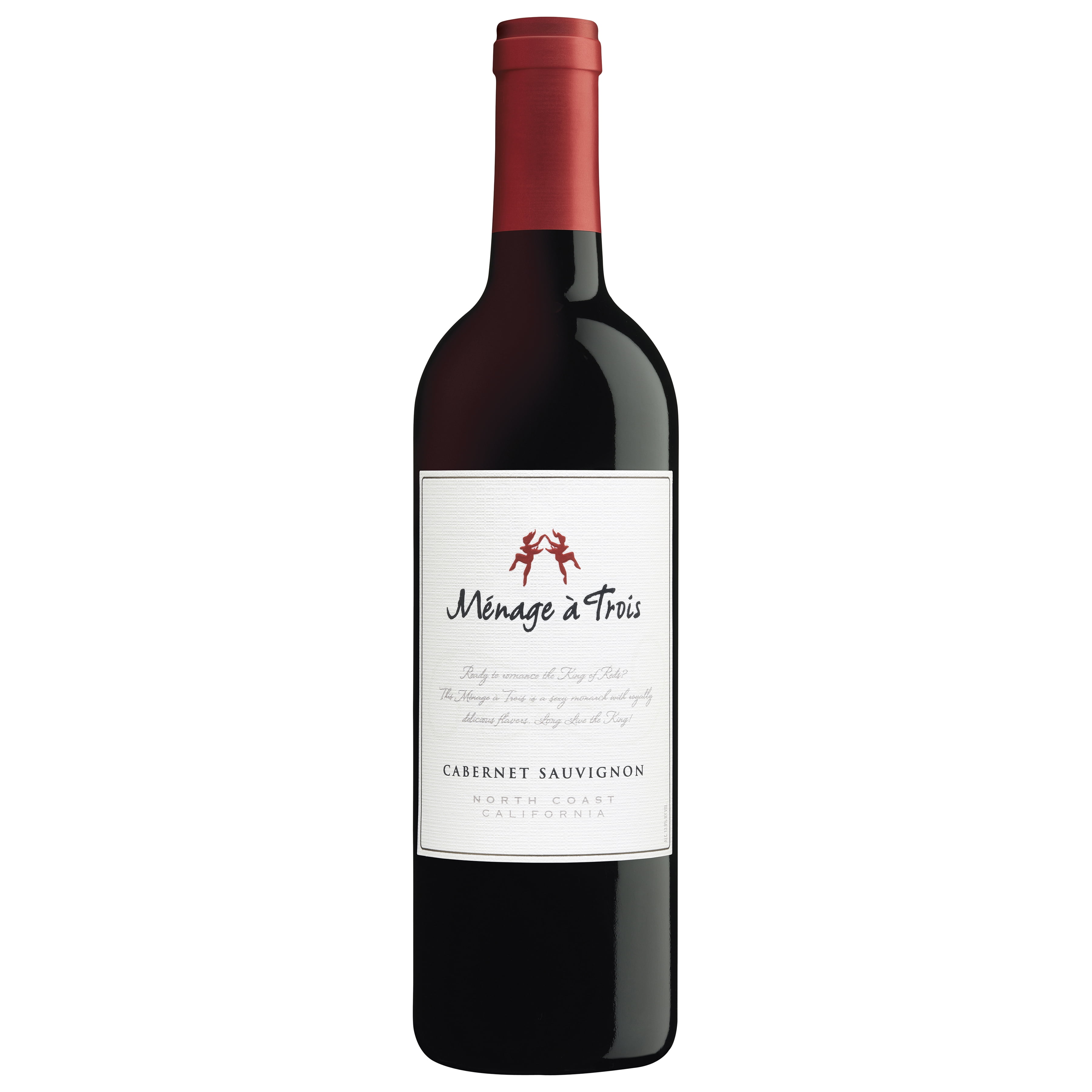 Menage a Trois Cabernet Sauvignon California Red Wine, 750 ml Glass ...