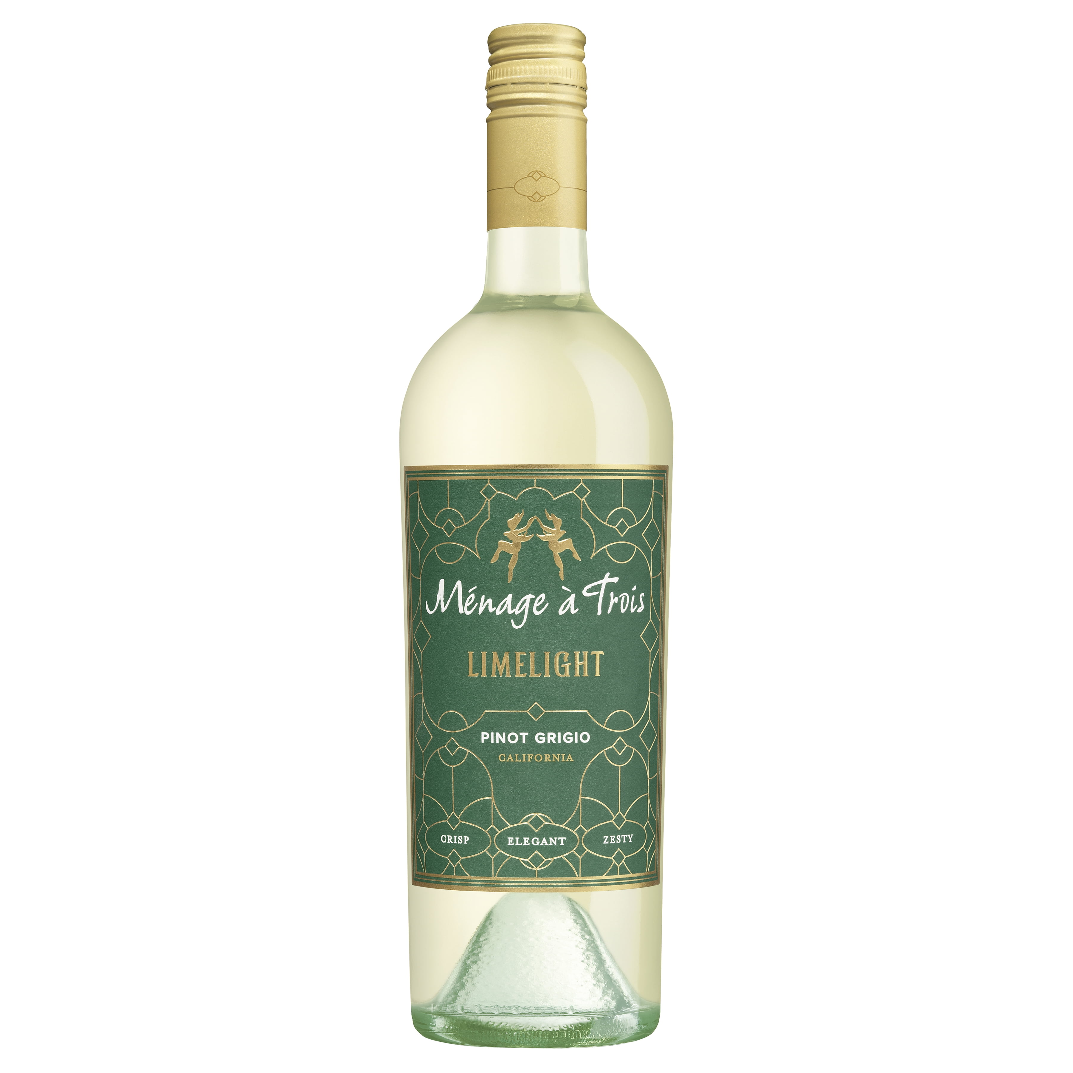Menage a Trois Limelight Pinot Grigio California White Wine, 750 ml ...