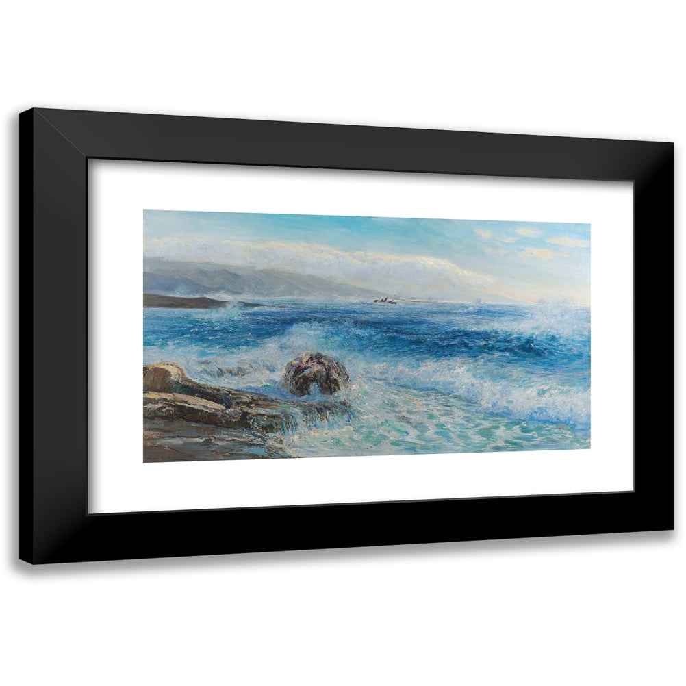Menci Clement Crnčić 24x15 Black Modern Framed Museum Art Print Titled ...