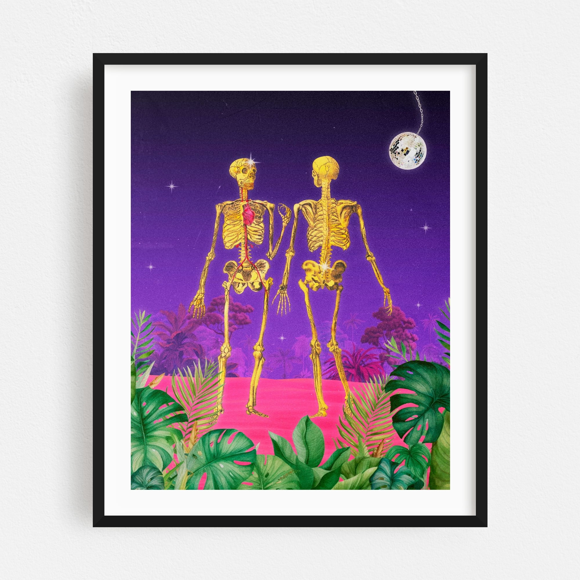 Mending Bones - Collage Surrealism Anatomy Psychedelic Tropical Disco ...