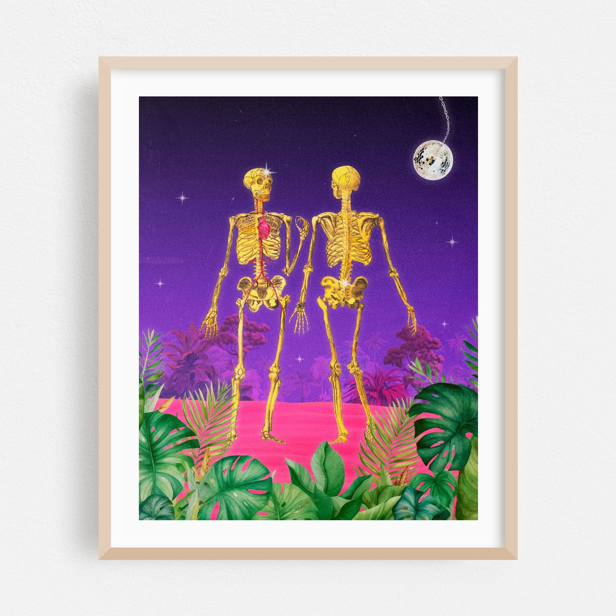 Mending Bones - Collage Surrealism Anatomy Psychedelic Tropical Disco ...