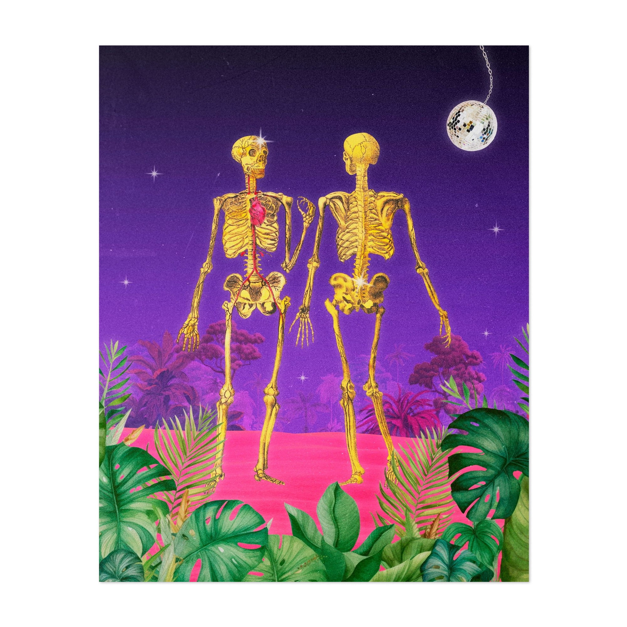 Mending Bones - Collage Surrealism Anatomy Psychedelic Tropical Disco ...