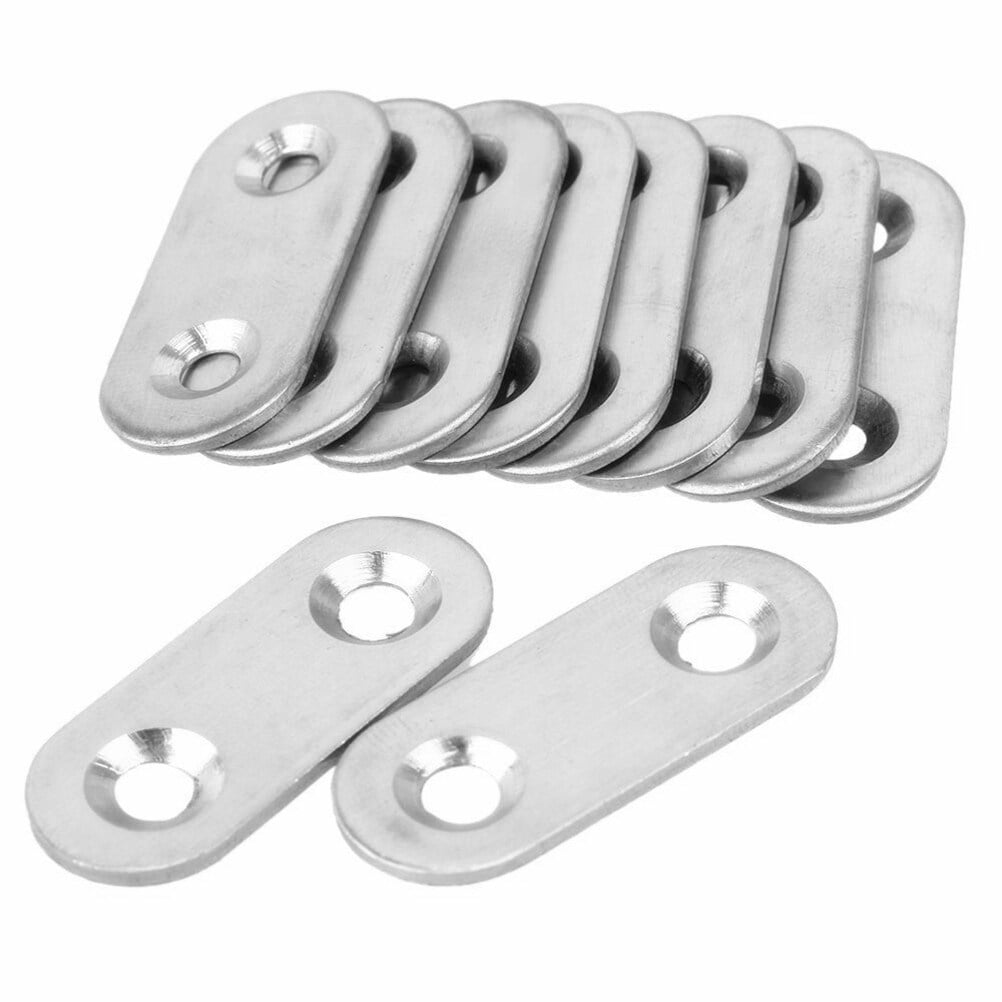 MUSEYA Hardware Fixed Plate Stainless Steel 20Pcs 1.57X0.79X1In ...