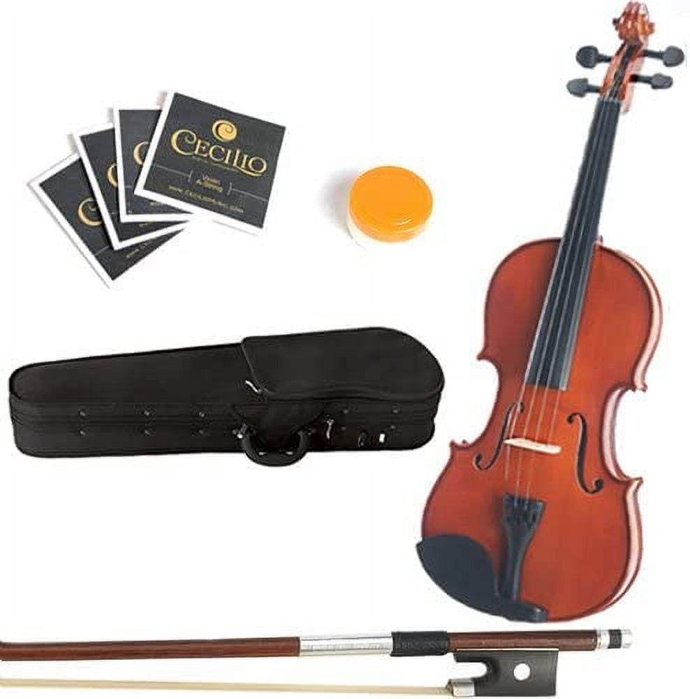 Mendini 12-Inch MA250 Varnish Solid Wood Viola with Case, Bow, Rosin ...