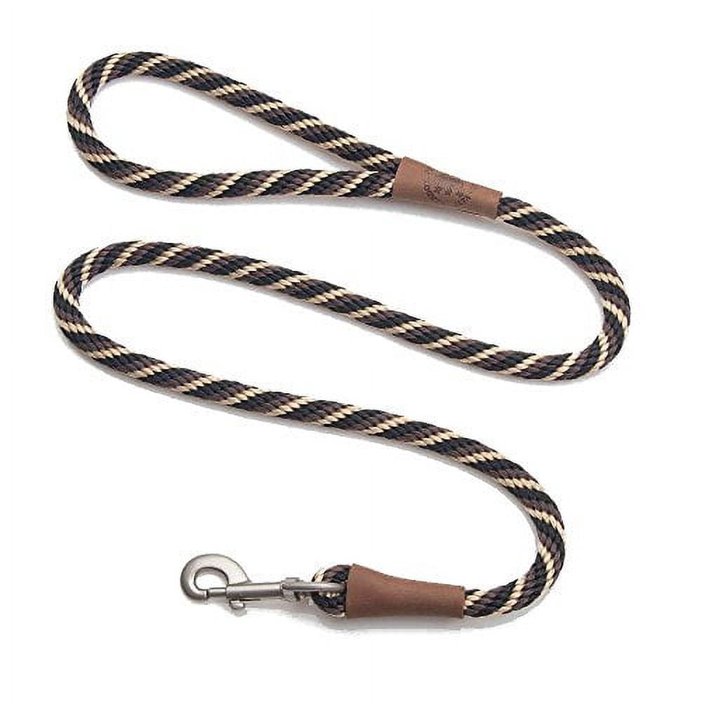 Mendota Dog Products Snap Leash, 1/2-Inch by 6-Feet, Twist Mocha ...