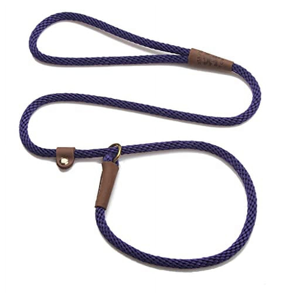 Mendota Pet Slip Leash - Dog Lead and Collar Combo - - Purple, 3/8 in x ...