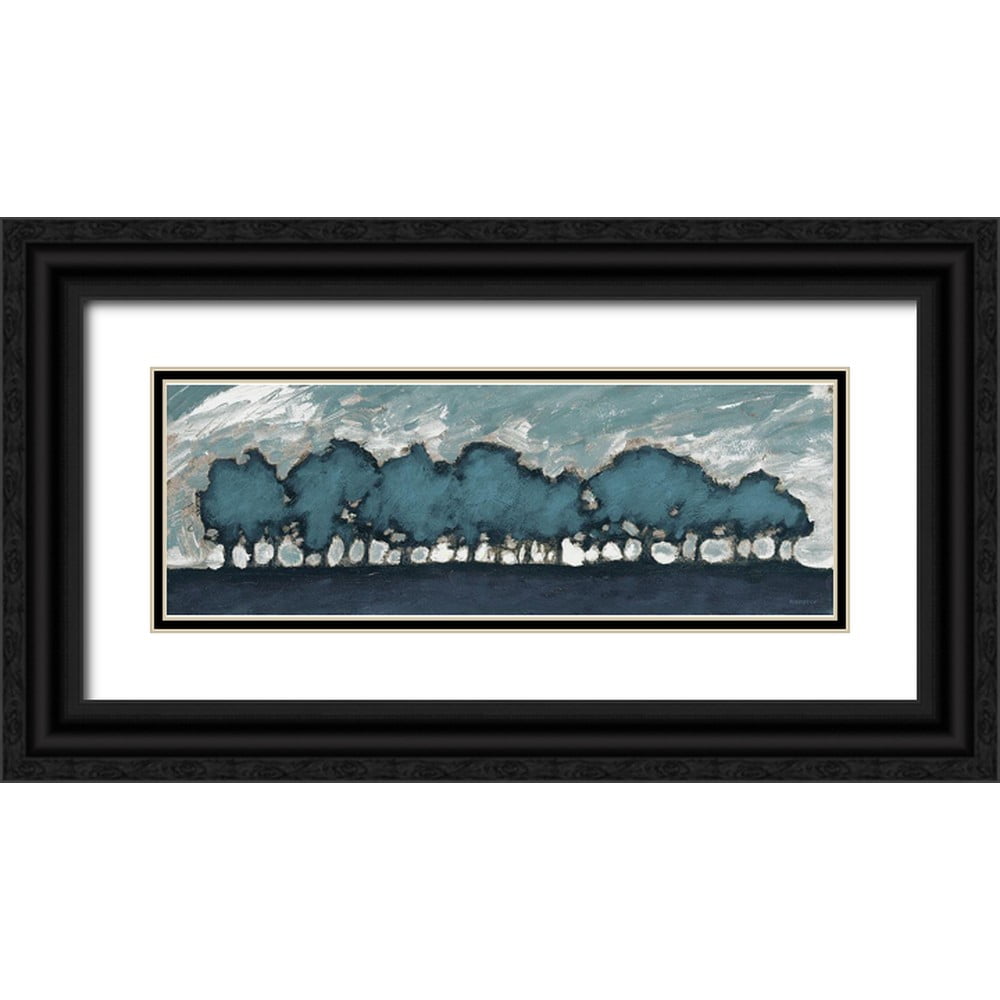 Meneely, Dan 18x9 Black Ornate Wood Framed with Double Matting Museum ...