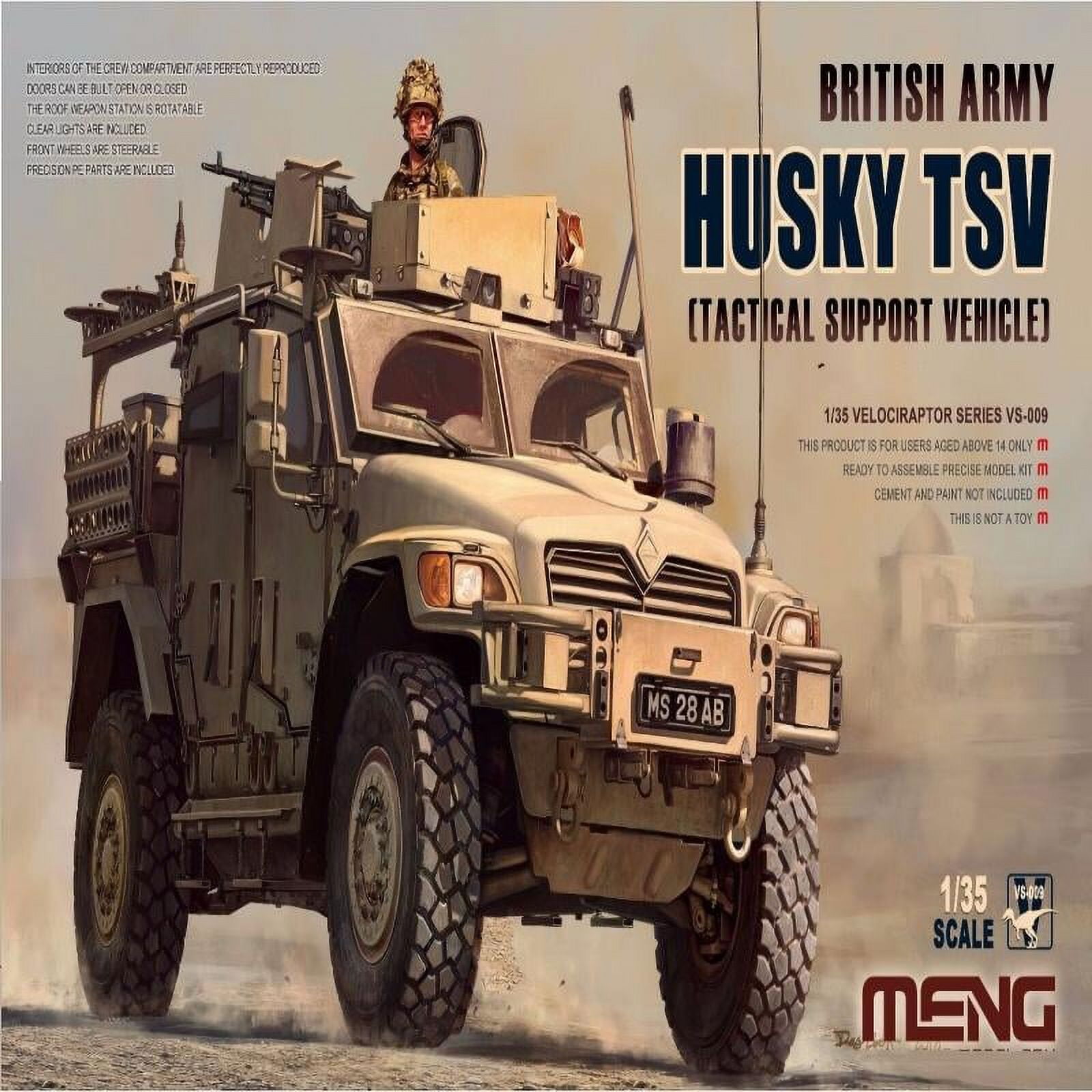 Meng VS-009 1/35 Scale British Army Husky TSV (Tactical Support Vehicle ...
